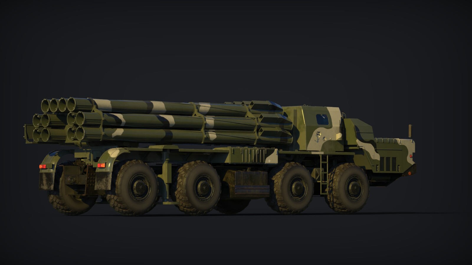 Tim Samedov - BM-30 Smerch 9A52 Tornado-S 9A54 3D model