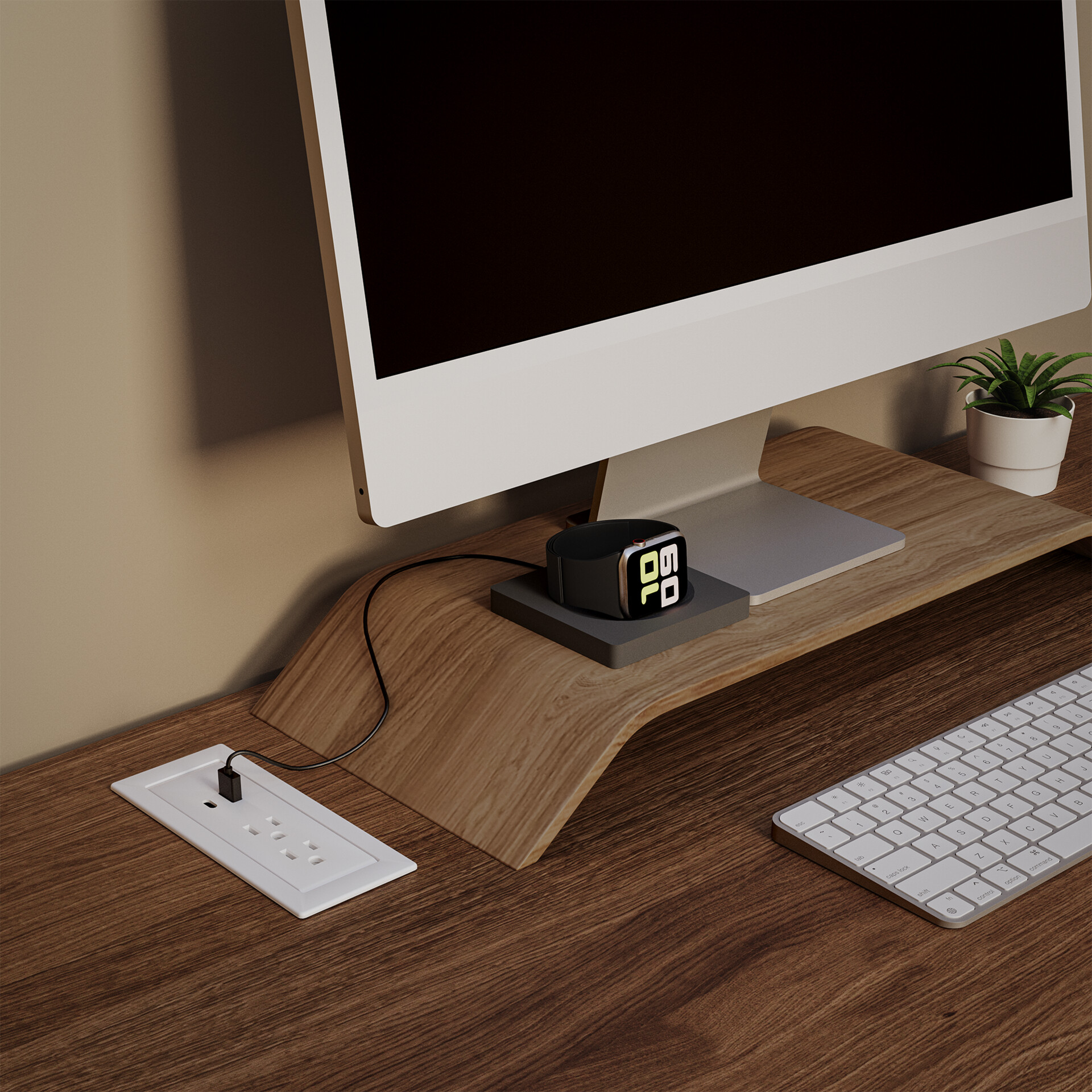 ArtStation - Computer with Apple Watch