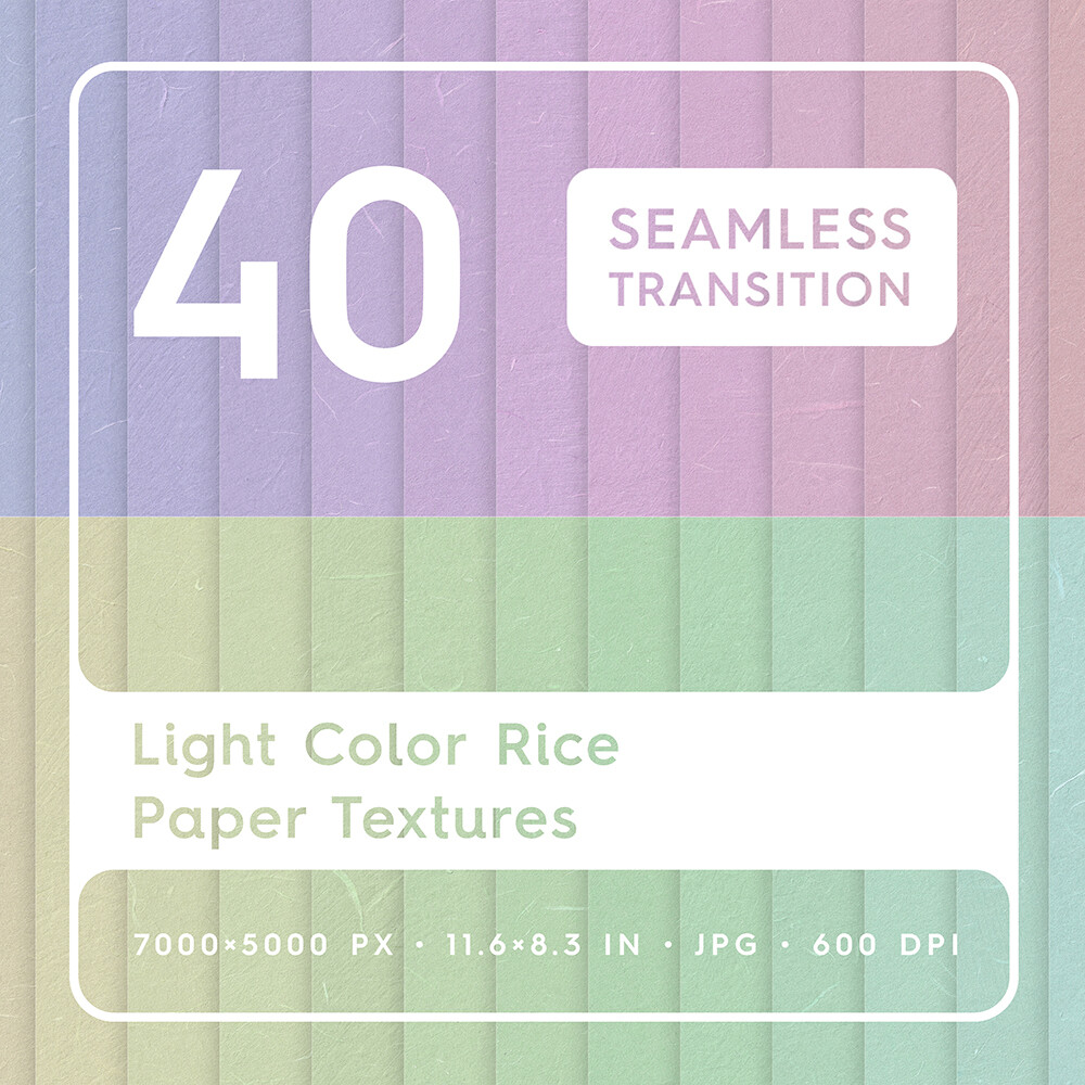 Alexander Nedviga - 40 Light Color Rice Paper Textures