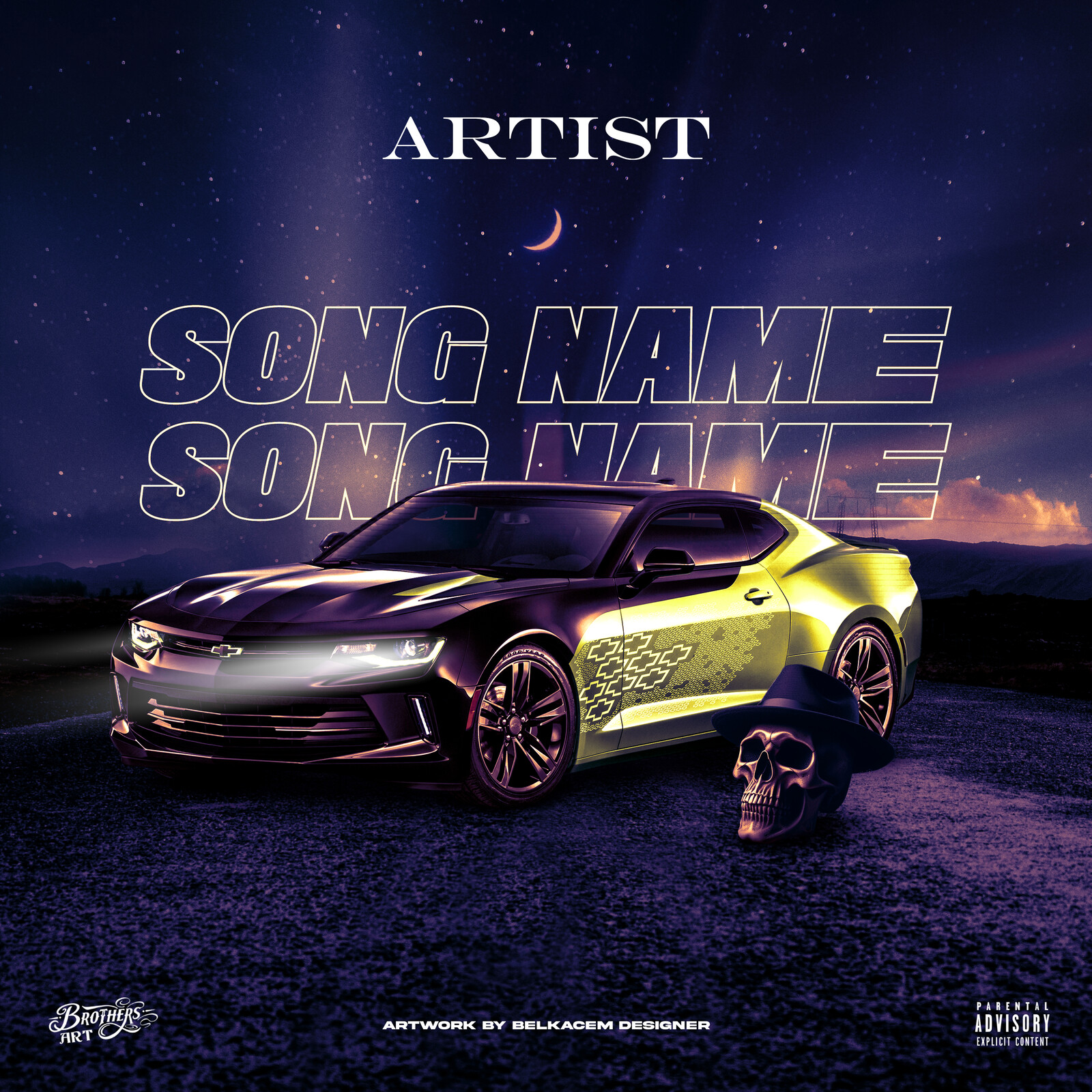 belkacem abed - Car cover art