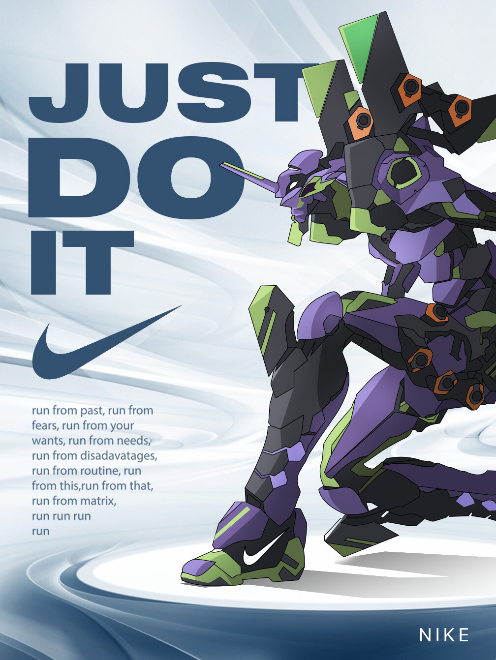 ArtStation - NIKE x Neon Genesis Evangelion Poster