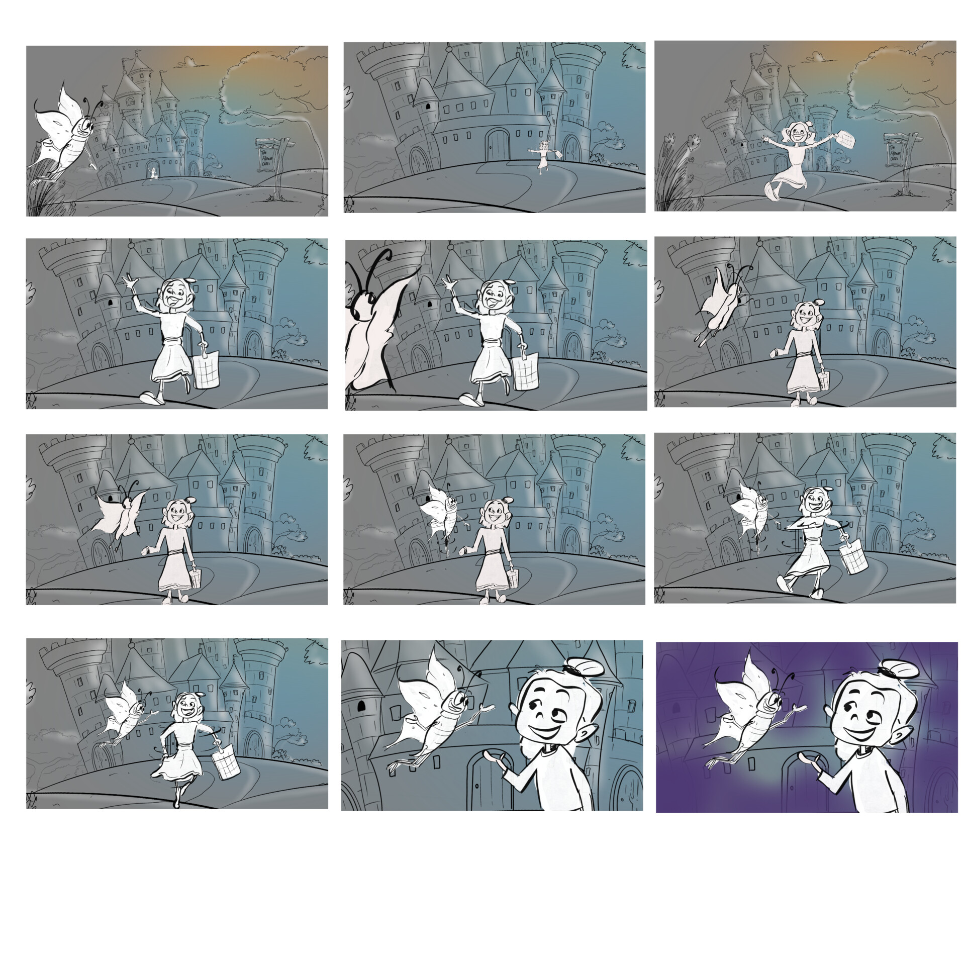 ArtStation - Storyboard for kids story