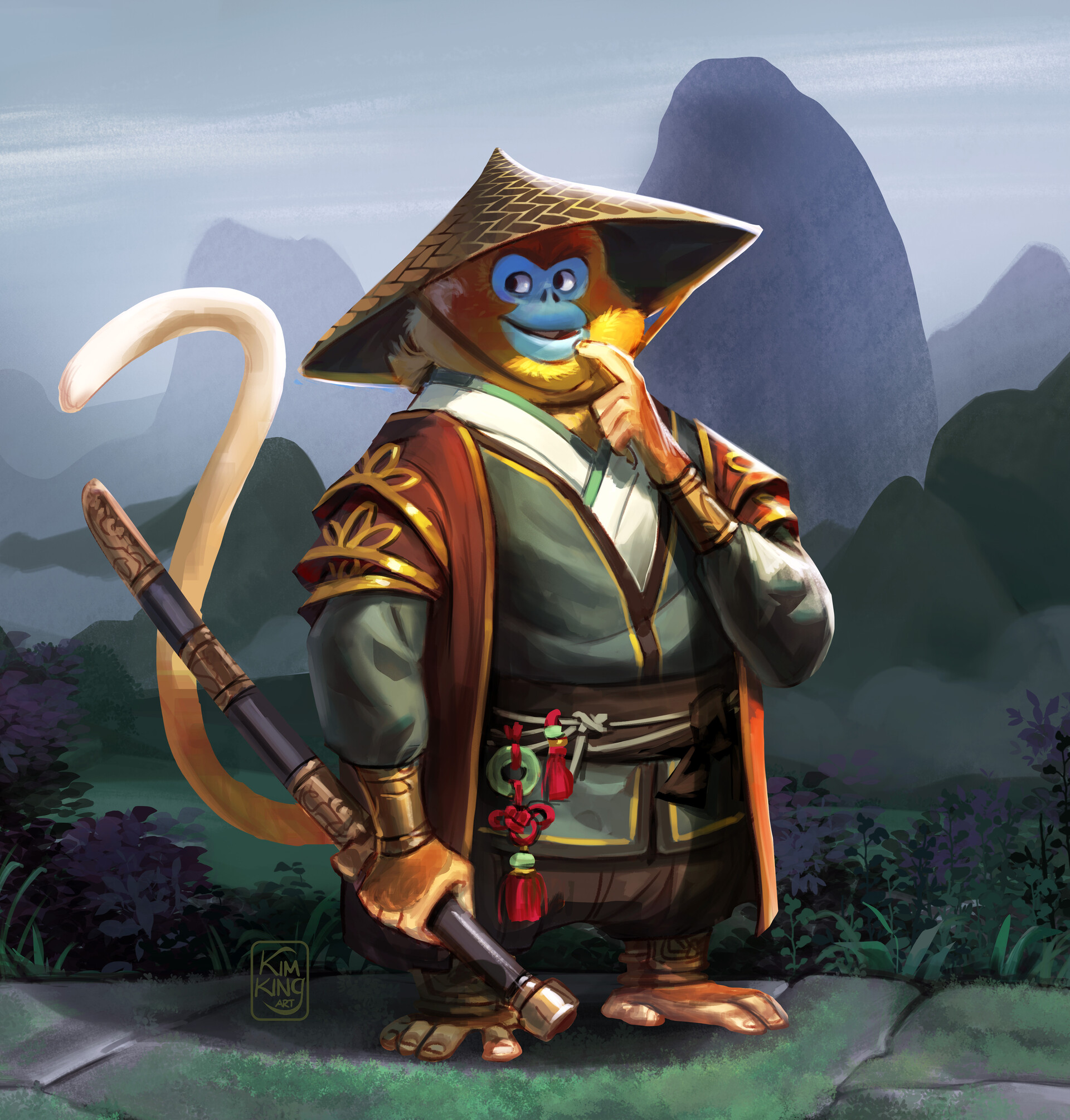 ArtStation - Character Design Challenge - Animal Wuxia Hero