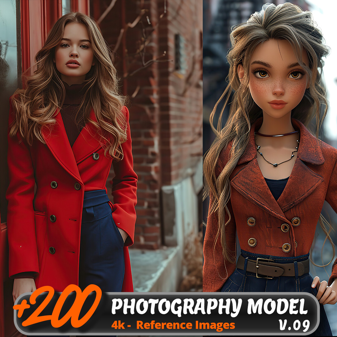 ArtStation - PHOTOGRAPHY MODEL VOL. 09/ 4K/ Reference Image