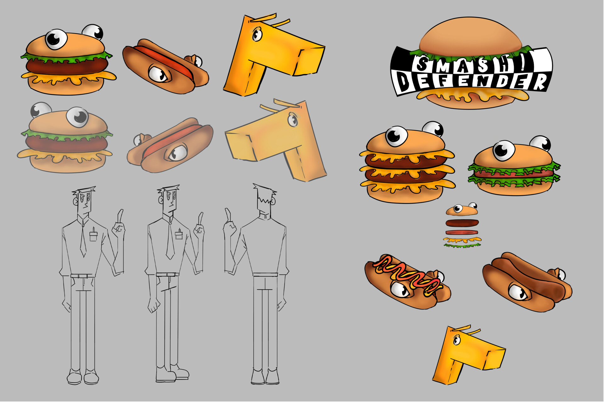 ArtStation - Smash! Defender First Concepts