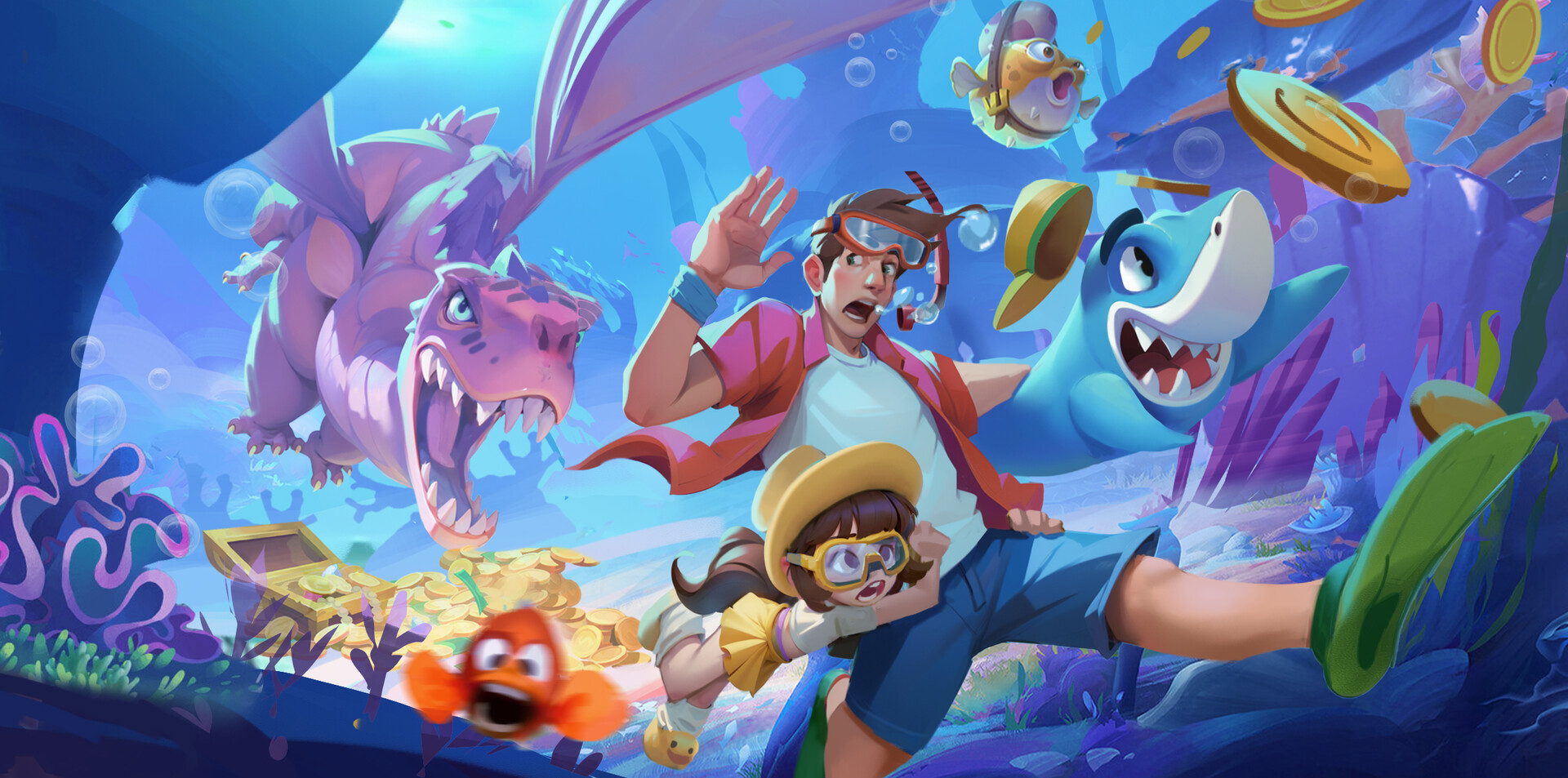 ArtStation - Key Visual of fishing game