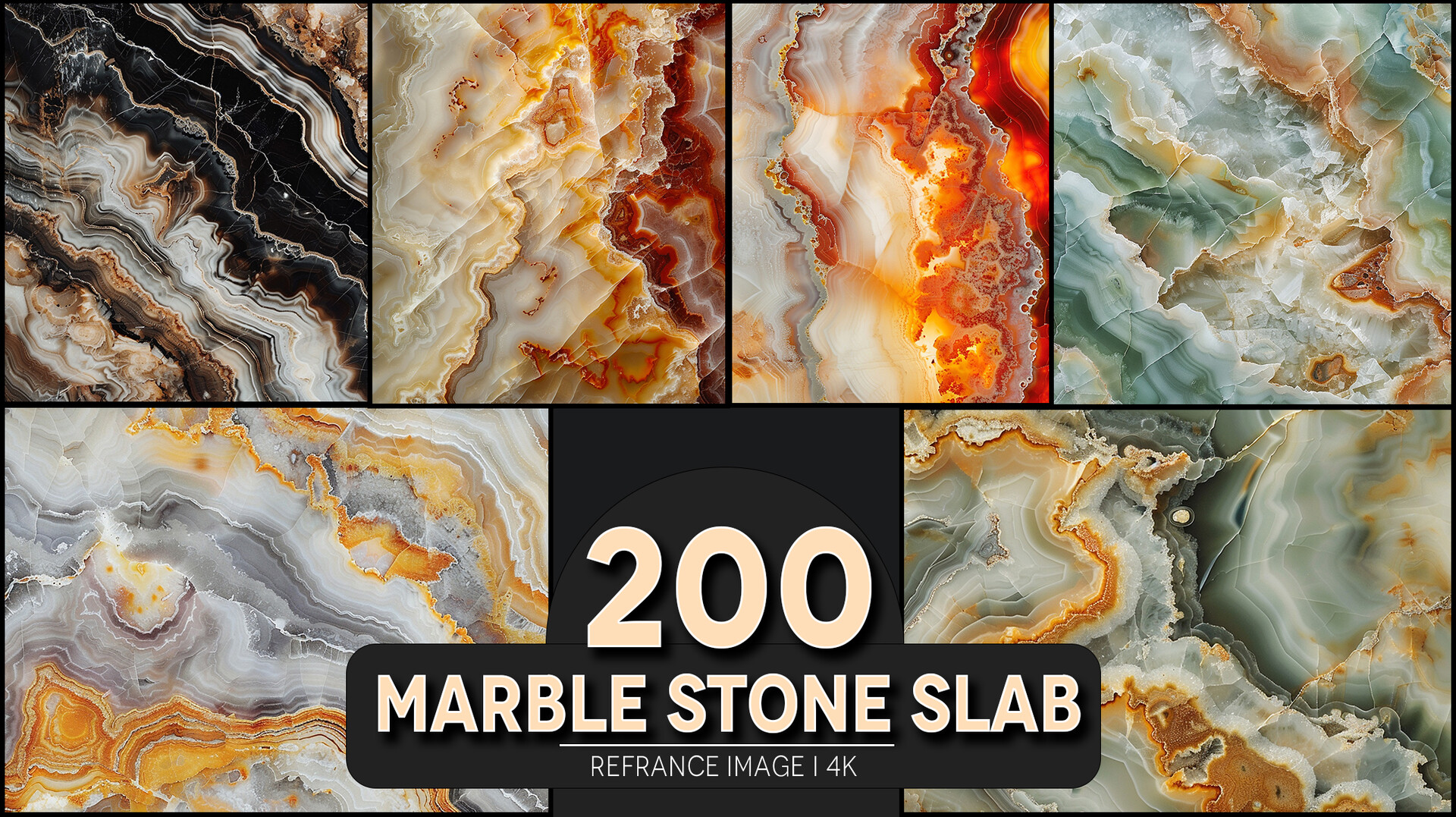 Pixel Ref - Marble Stone Slab 4K Reference/Concept Images