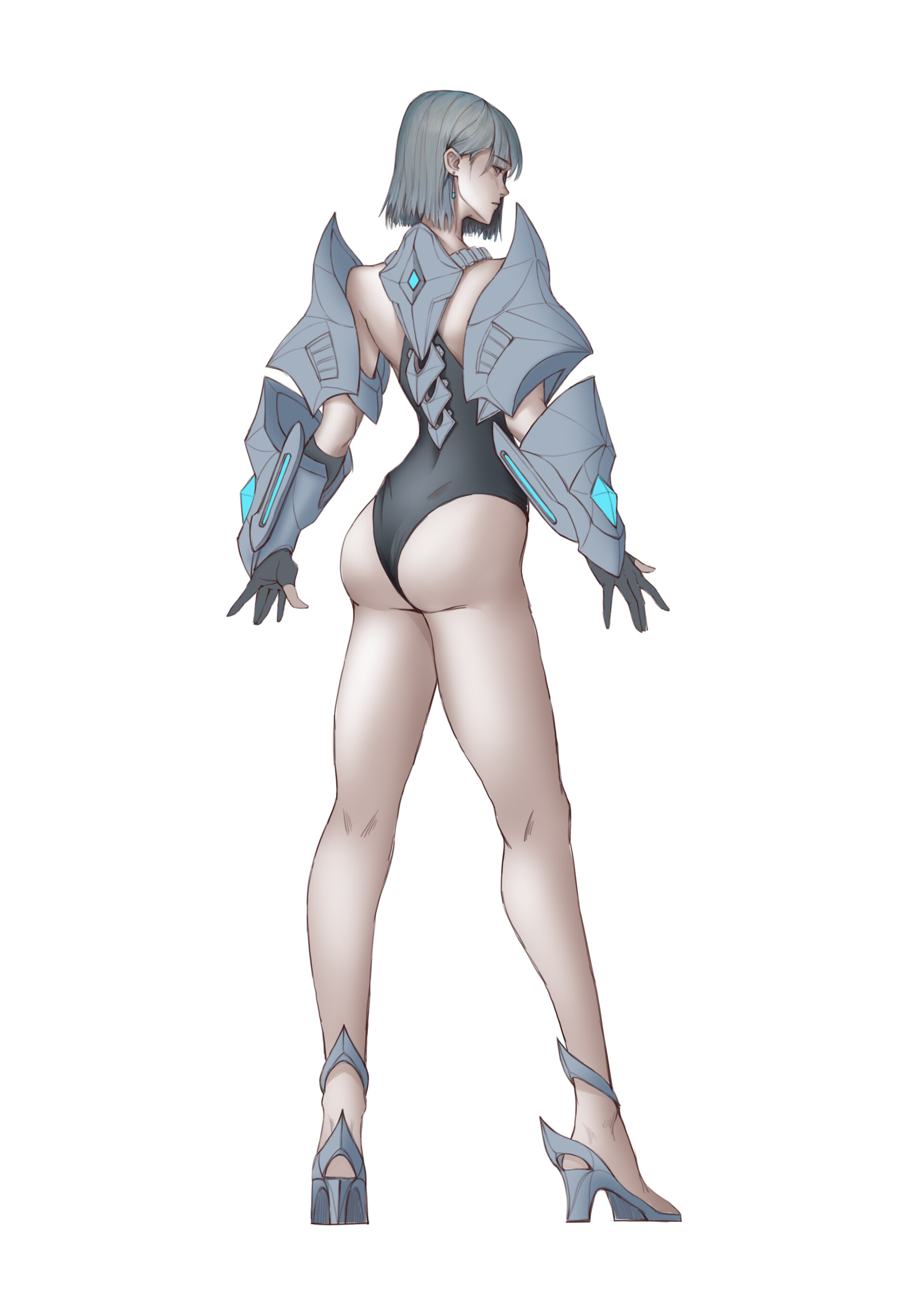 ArtStation - Silver-haired girl