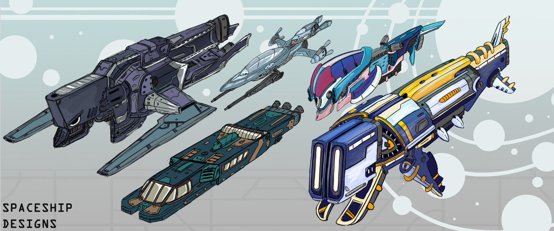 ArtStation - Various Spaceship Designs