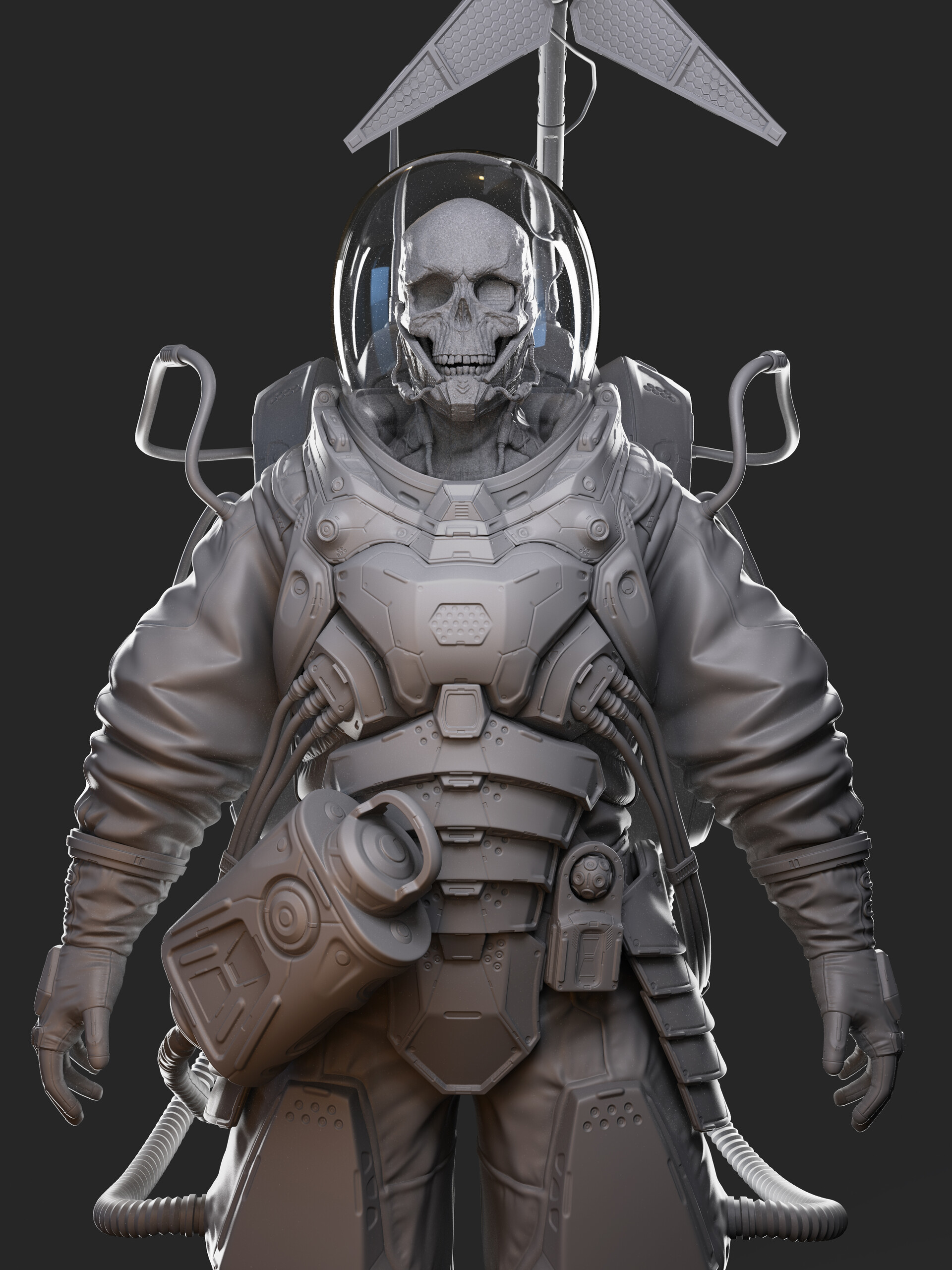 ArtStation - Undead cosmonaut (WIP)