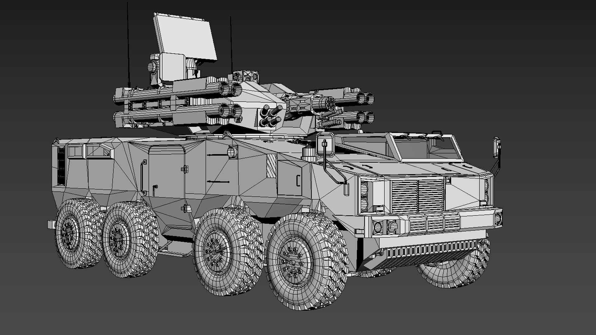 Tim Samedov - Type 625E AA Gun Missile System 3D model