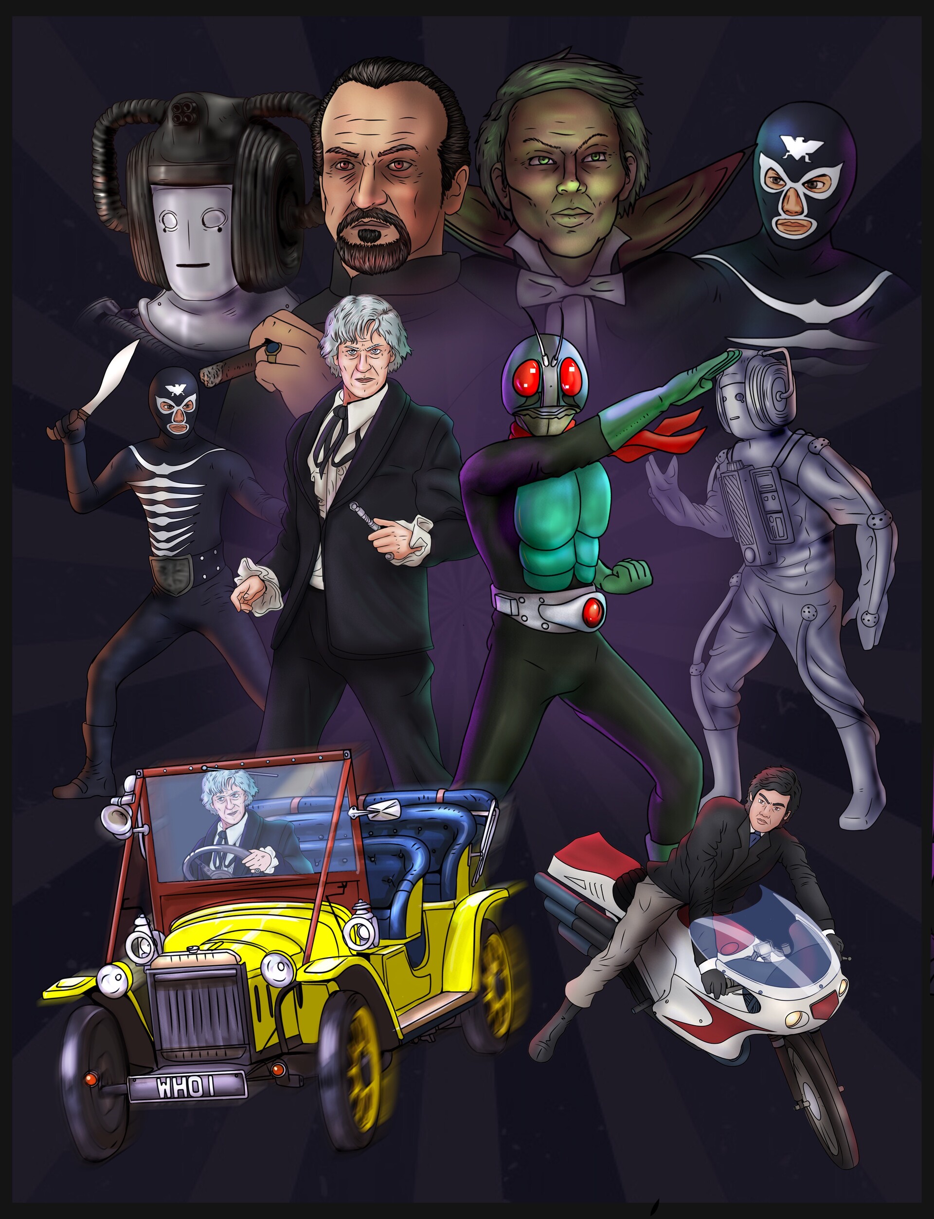 ArtStation - Kamen Rider / Doctor Who - Crossover Fanfiction Poster