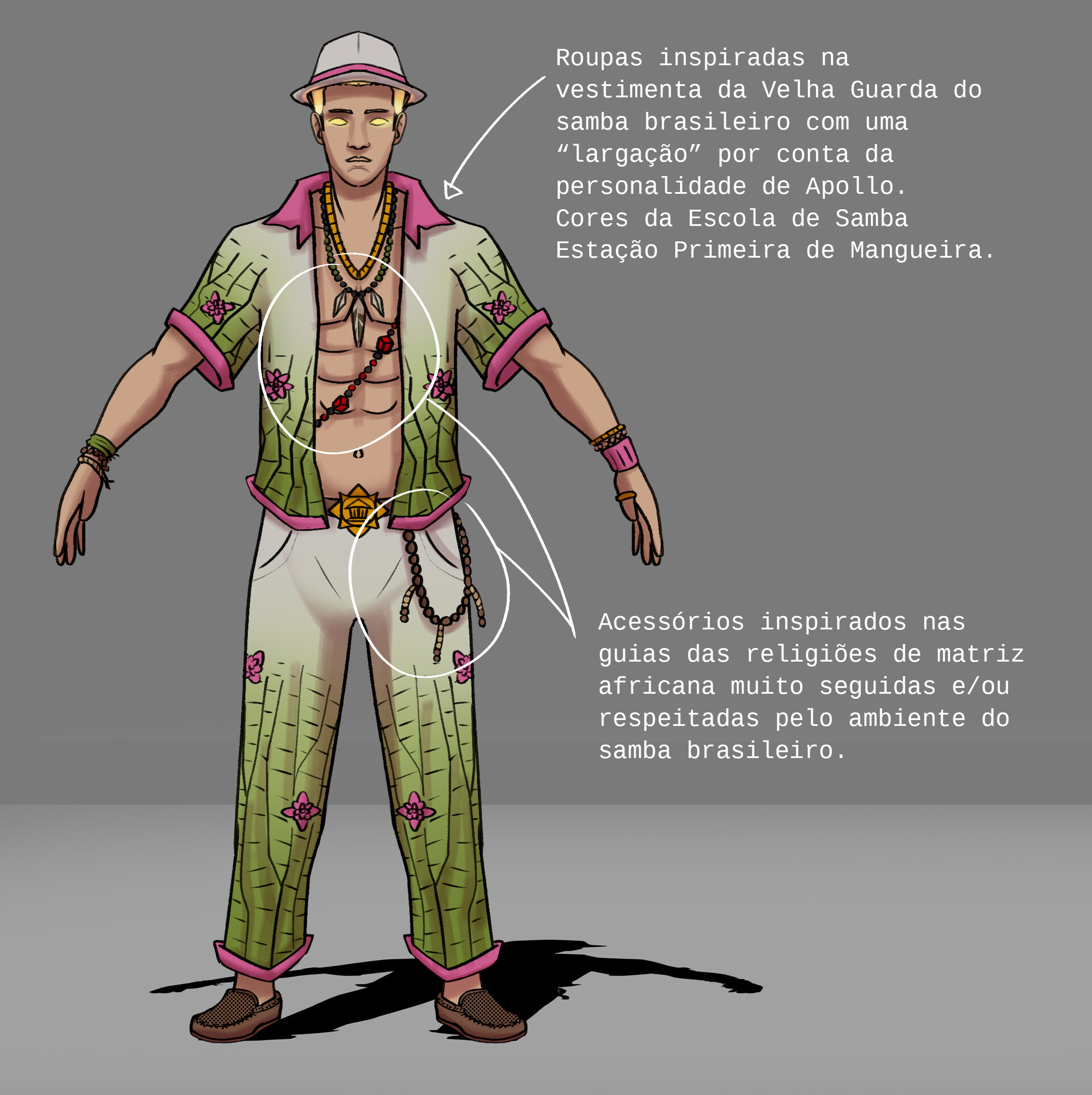 Guilherme Matta - SMITE - Apollo Sambista Skin (Fanart)