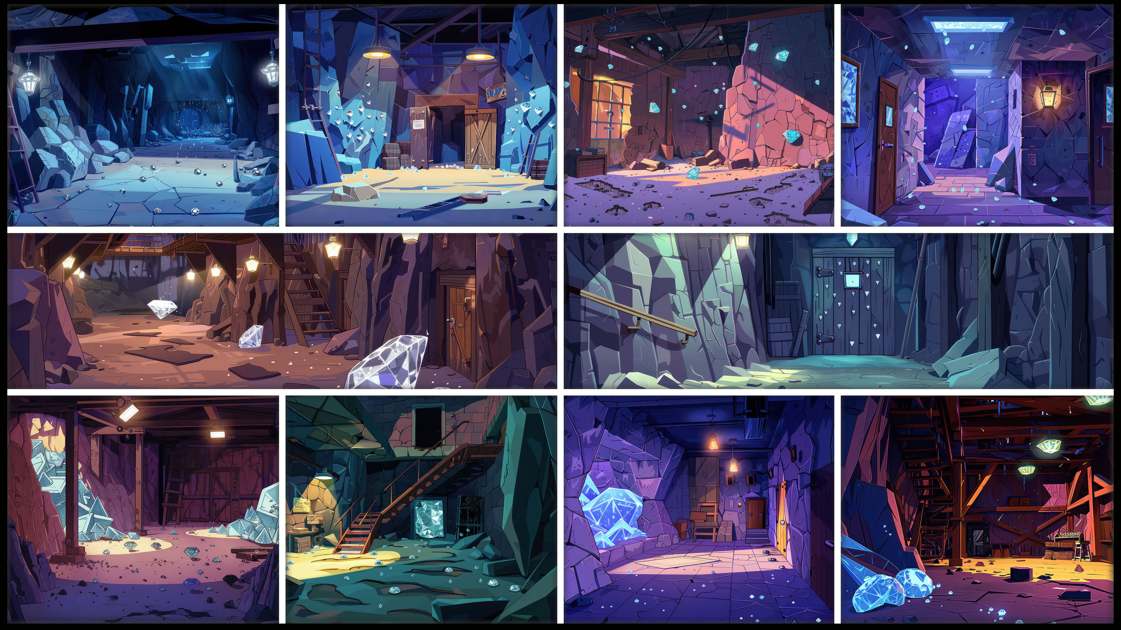 Ferial Concept - 🔹200 Diamond Mine - Cartoon Concept Reference Image ...