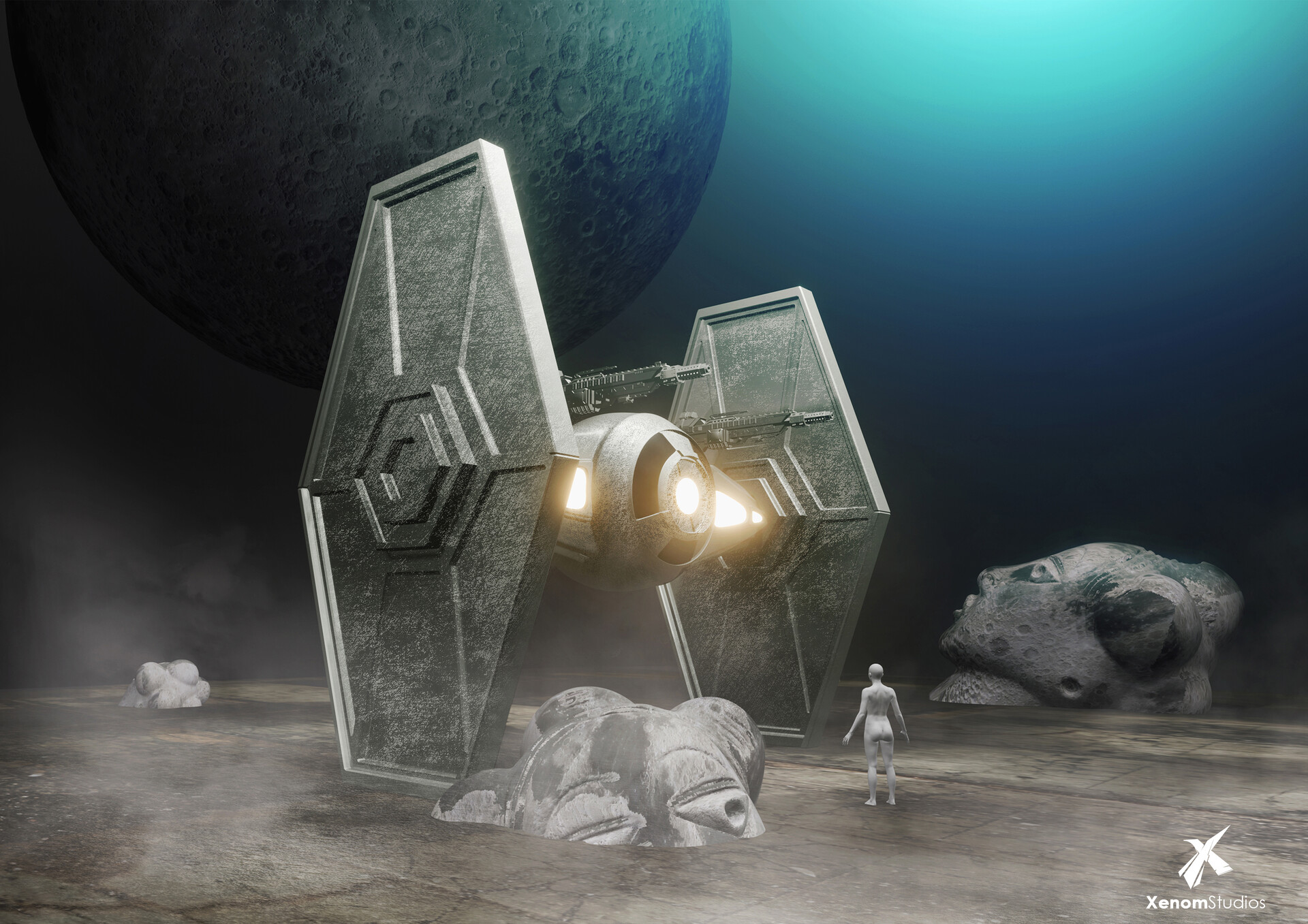 ArtStation - TIE fighter concept art