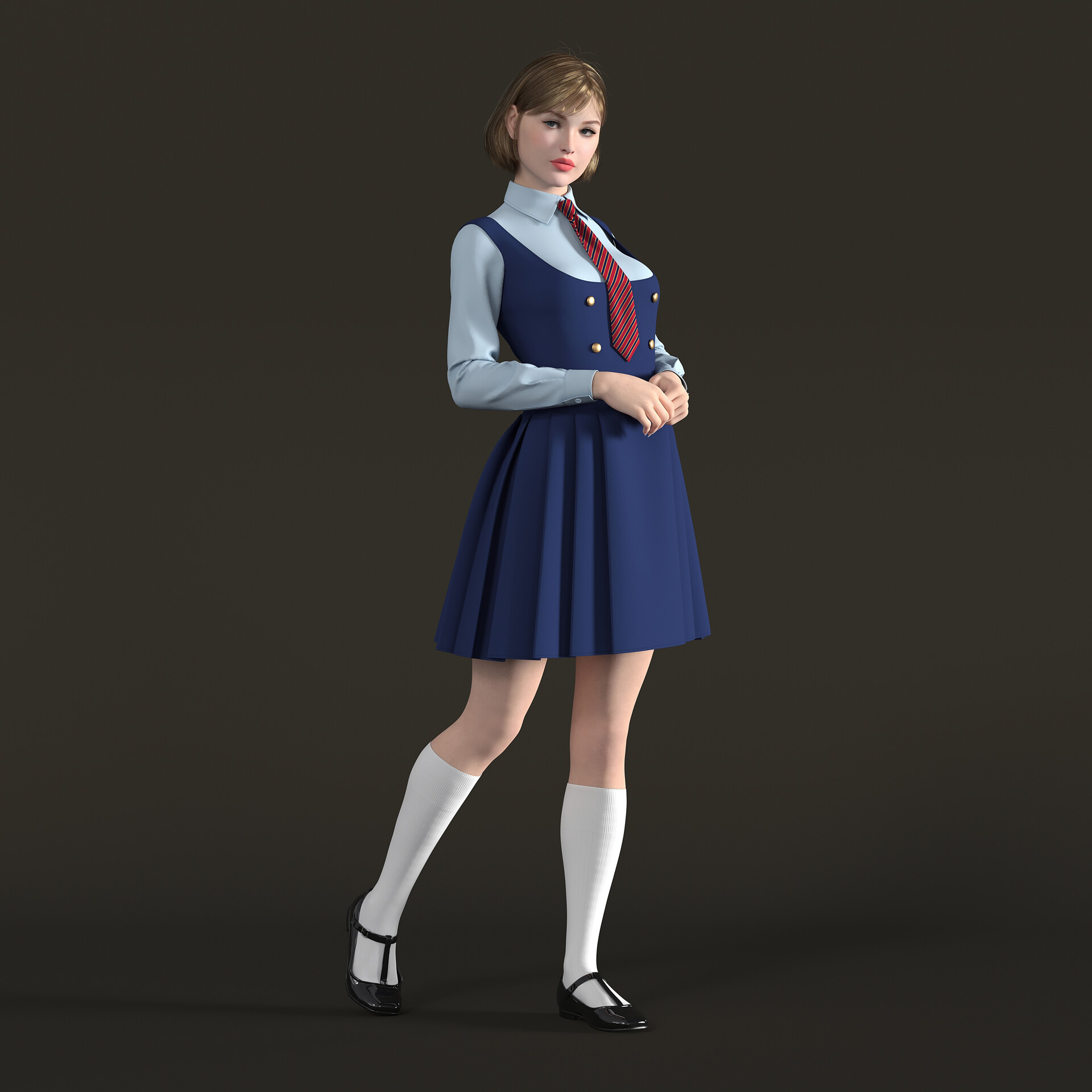 ArtStation - High School Uniform