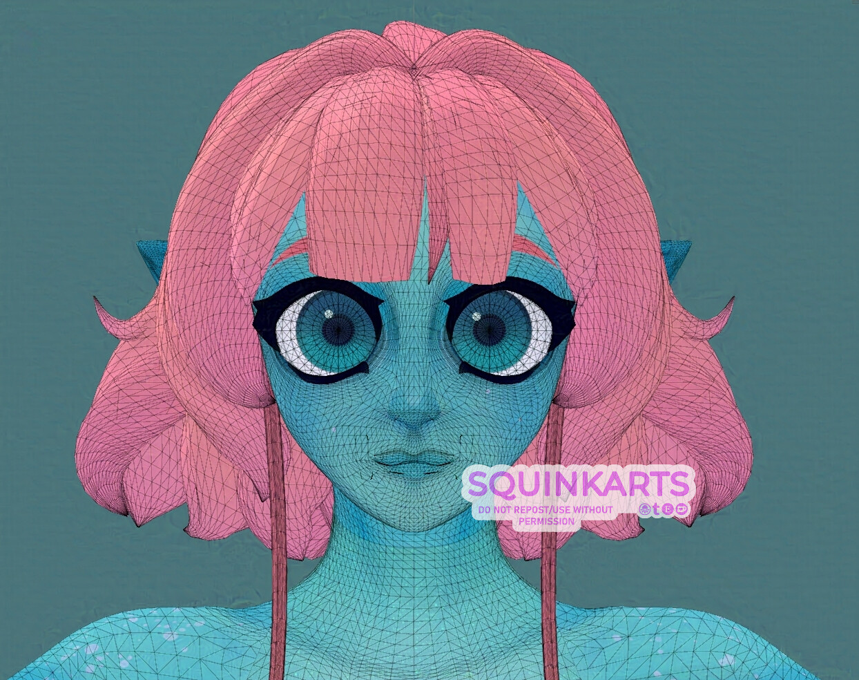 Squink Arts - Sea Elf Dancer - Original Character