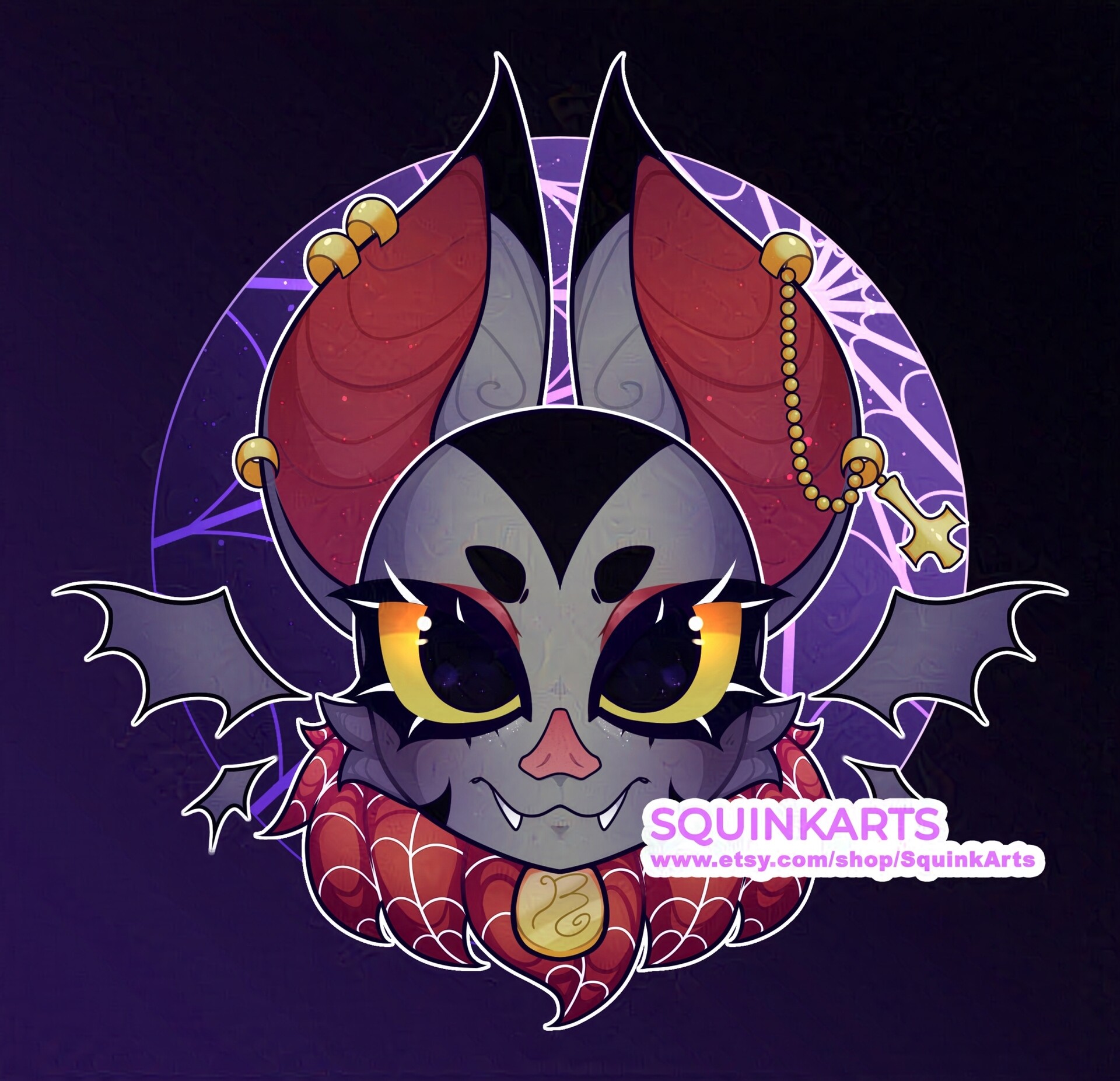 ArtStation - Bat Fursona Icon - Commission Work