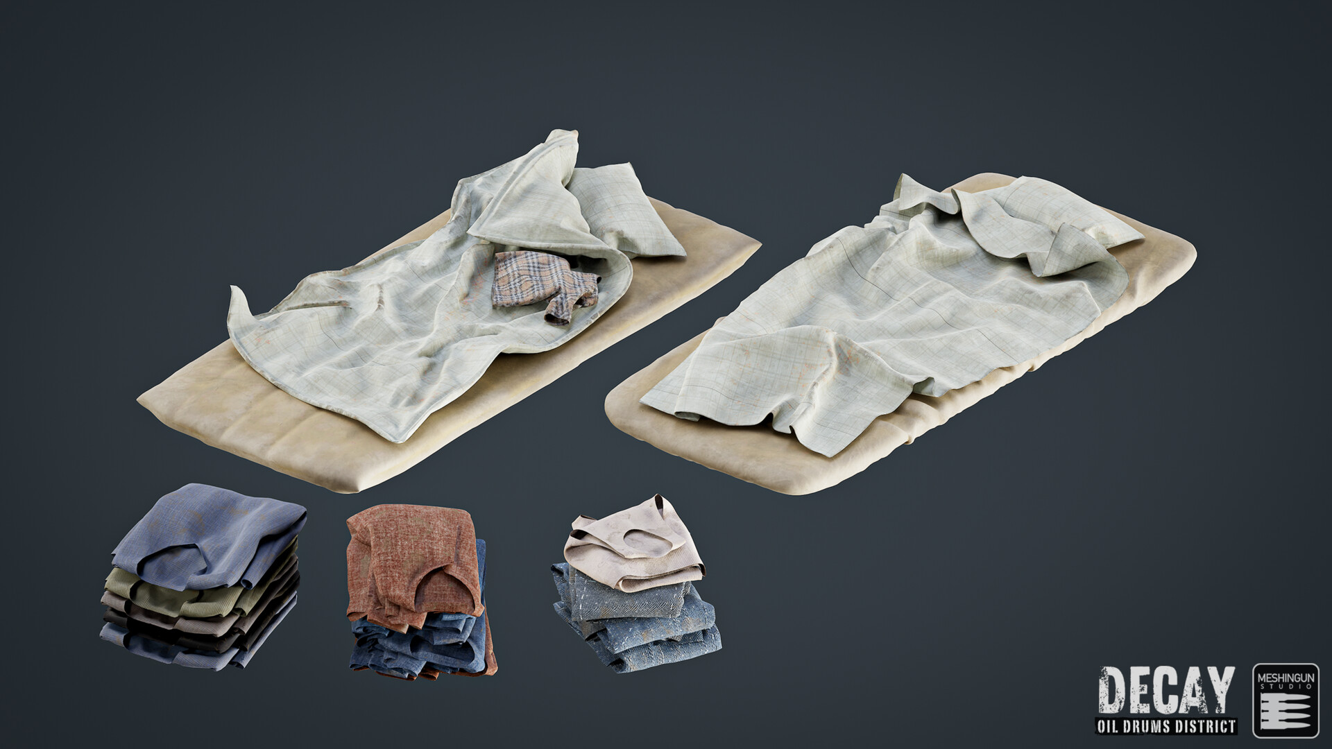 MESHINGUN STUDIO INC. - Decay: Oil Drums District | Props