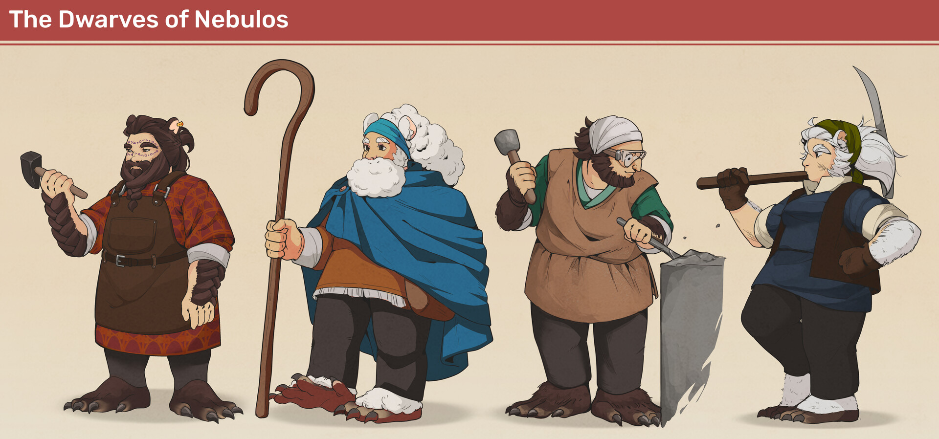 ArtStation - Dwarves Concept Art