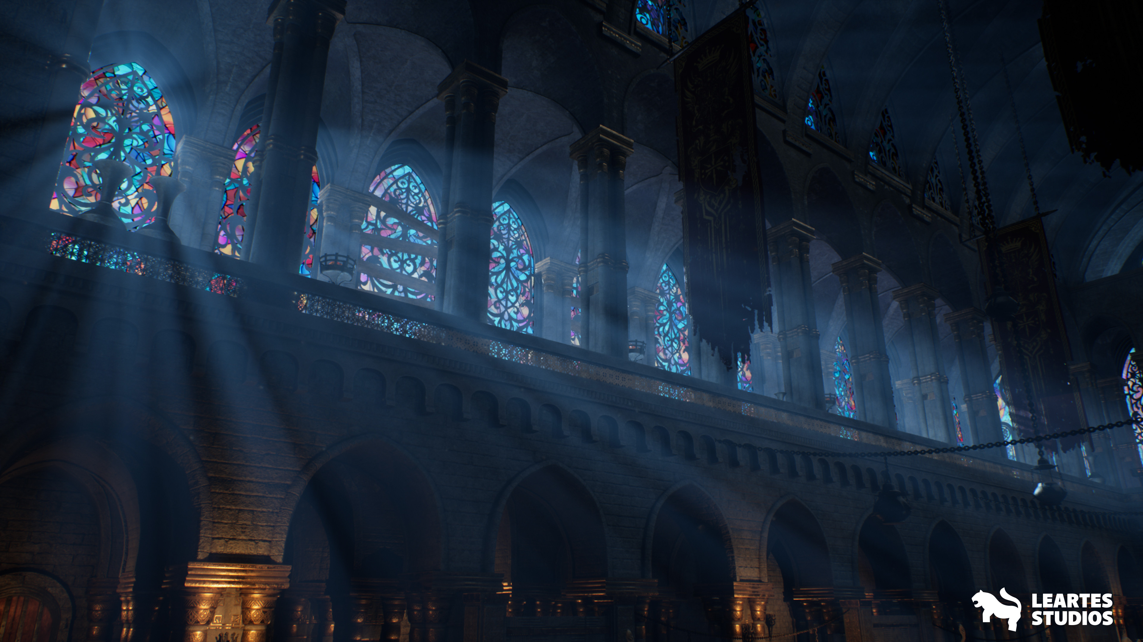 Leartes Studios - Dark Fantasy Church Environment