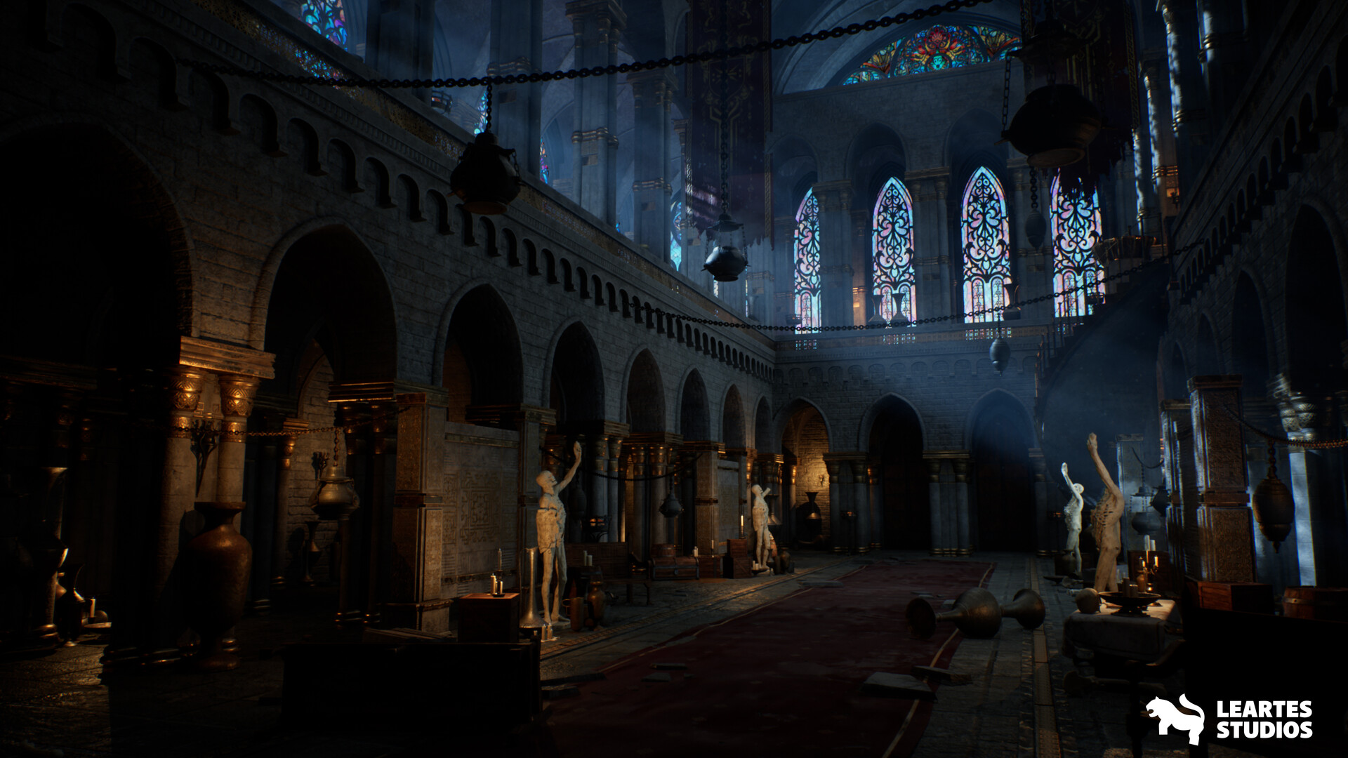 Leartes Studios - Dark Fantasy Church Environment