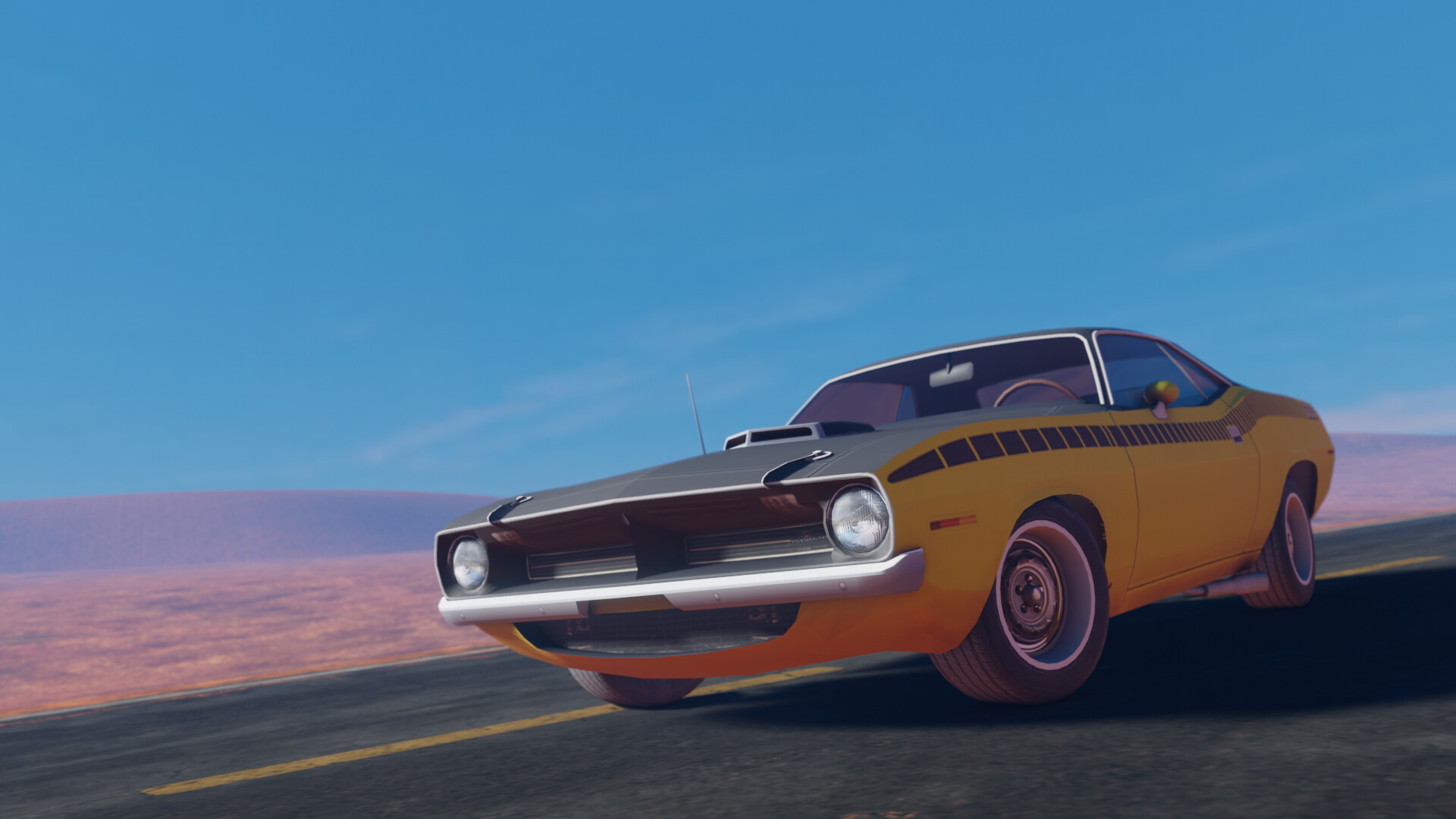 ArtStation - PLYMOUTH HEMI CUDA