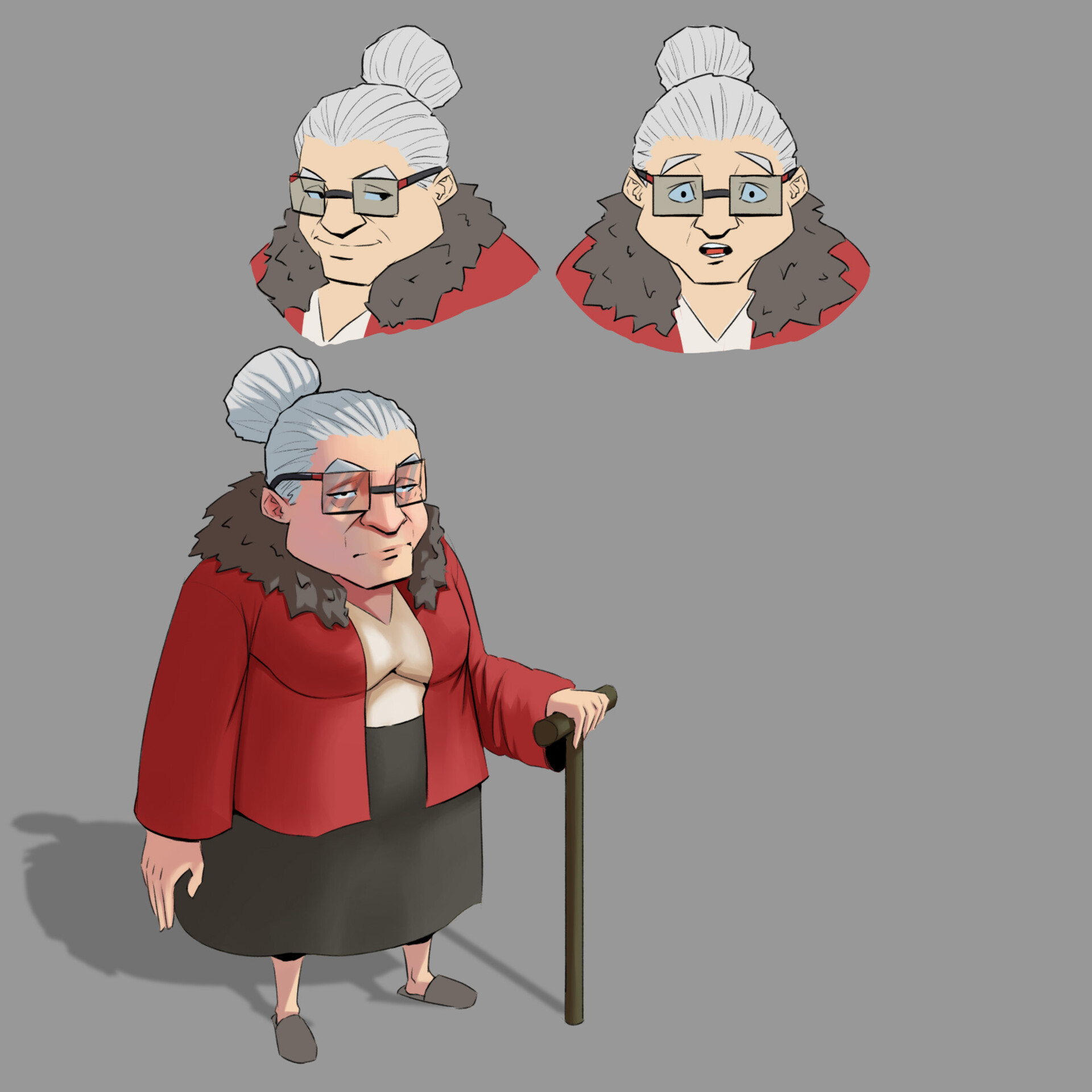 ArtStation - Grandma - Character design
