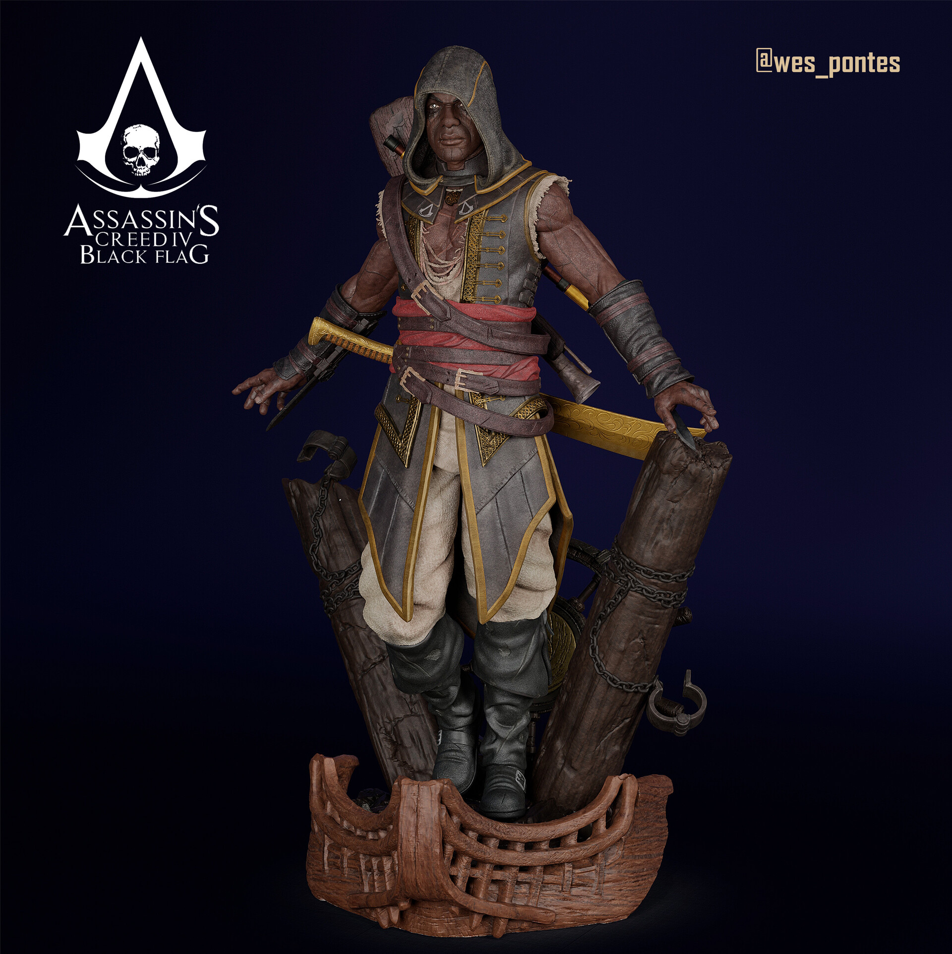 ArtStation - Adéwalé - Assassin's Creed IV Black Flag
