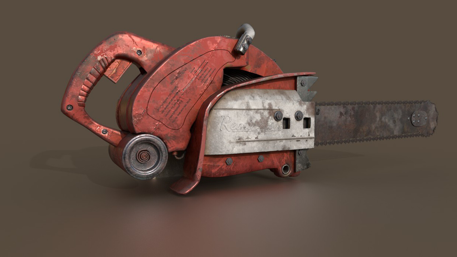 ArtStation - Chainsaw_3d model_hard surface
