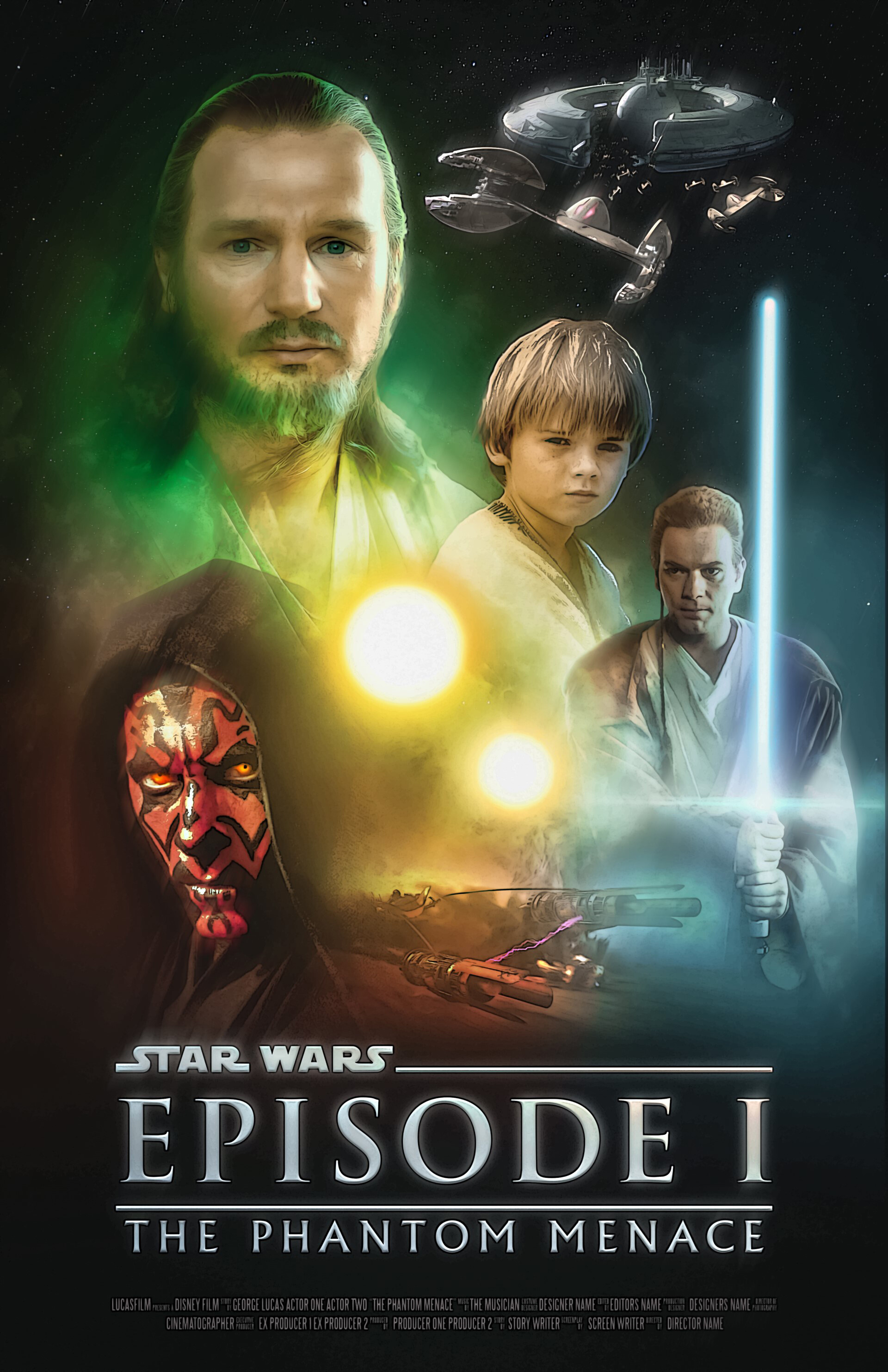 ArtStation - Star Wars: The Phantom menace (Fan Poster by Nerd Designer)