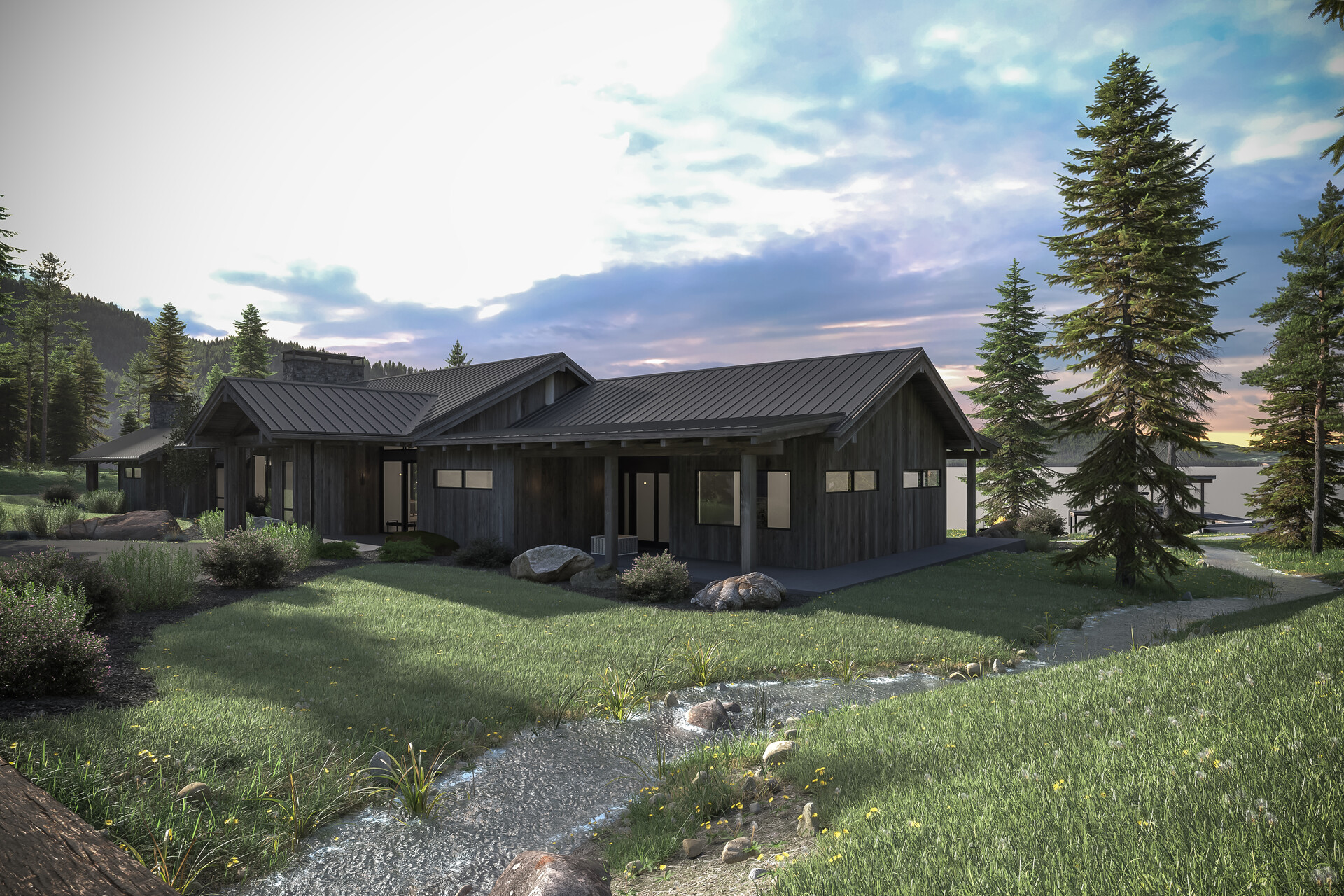 ArtStation - Lake Front Compound