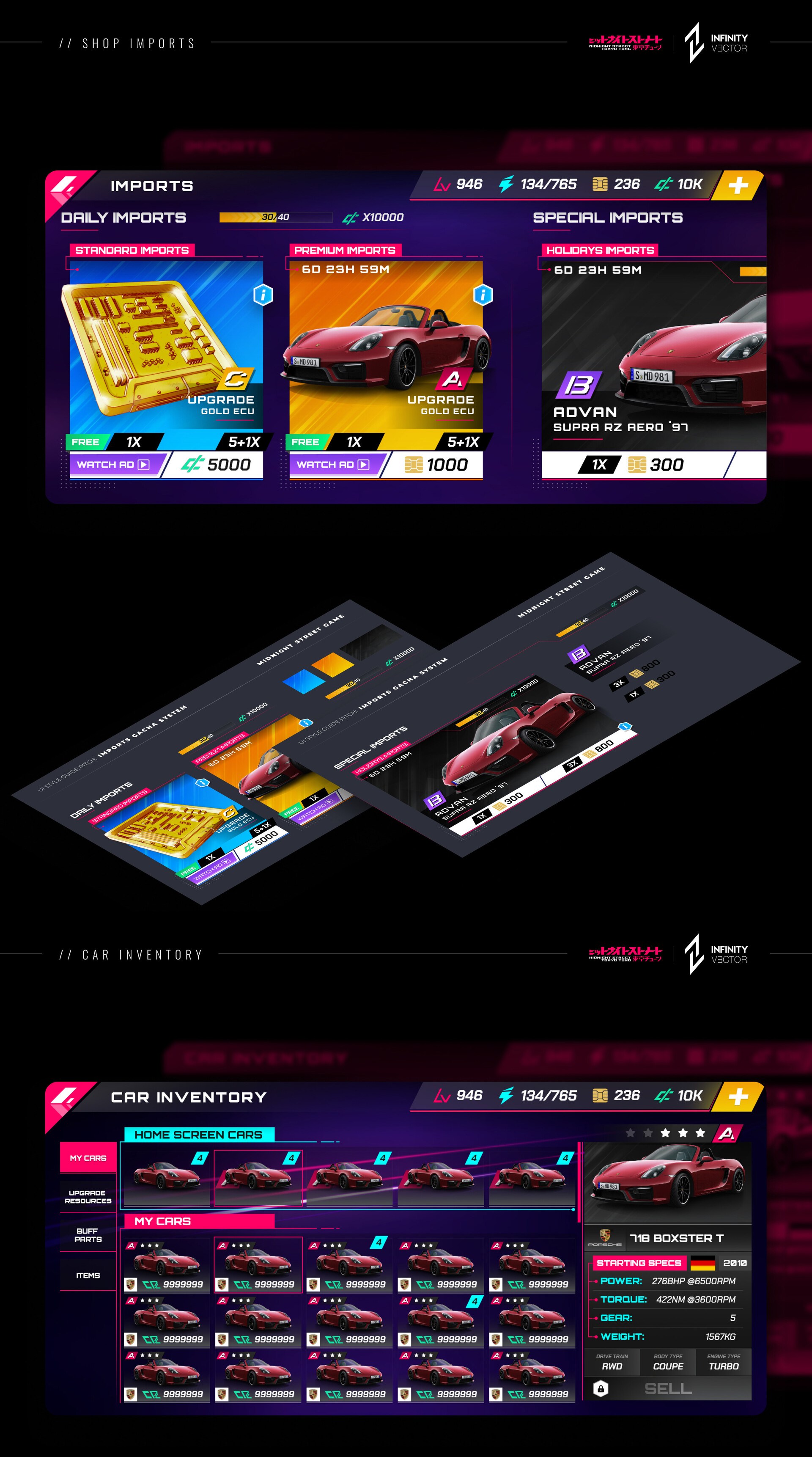 Rupert Bastos | UX/UI Designer - Visual Designer - MIDNIGHT STREET - UI ...