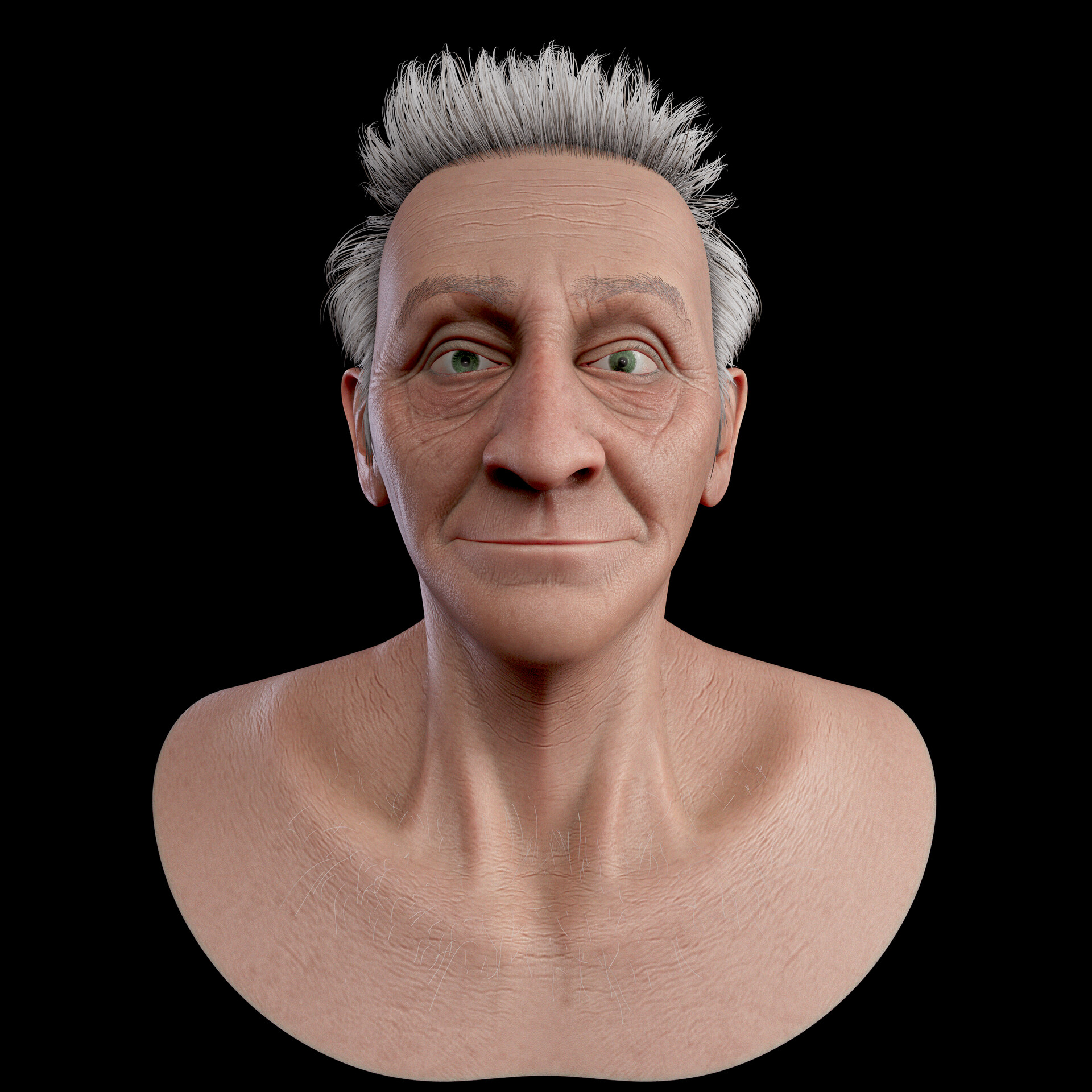 ArtStation - old man hyperrealistic face modeling