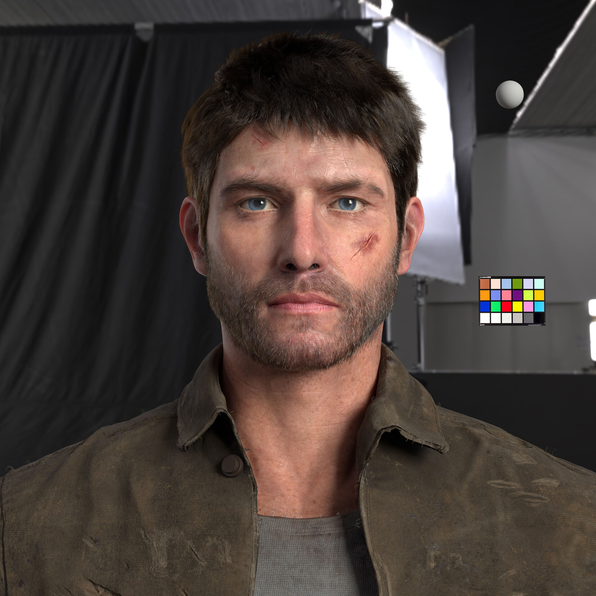 ArtStation - Father's character in the apocalyptic theme