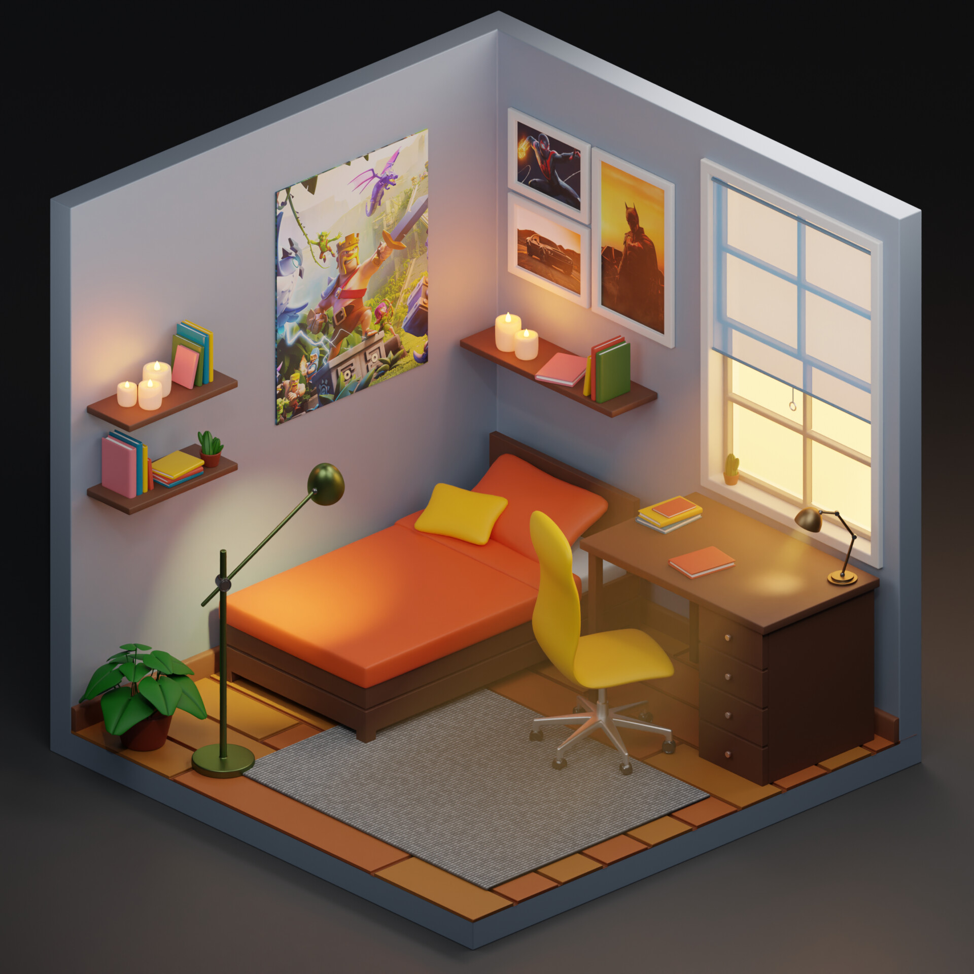 ArtStation - Isometric Room