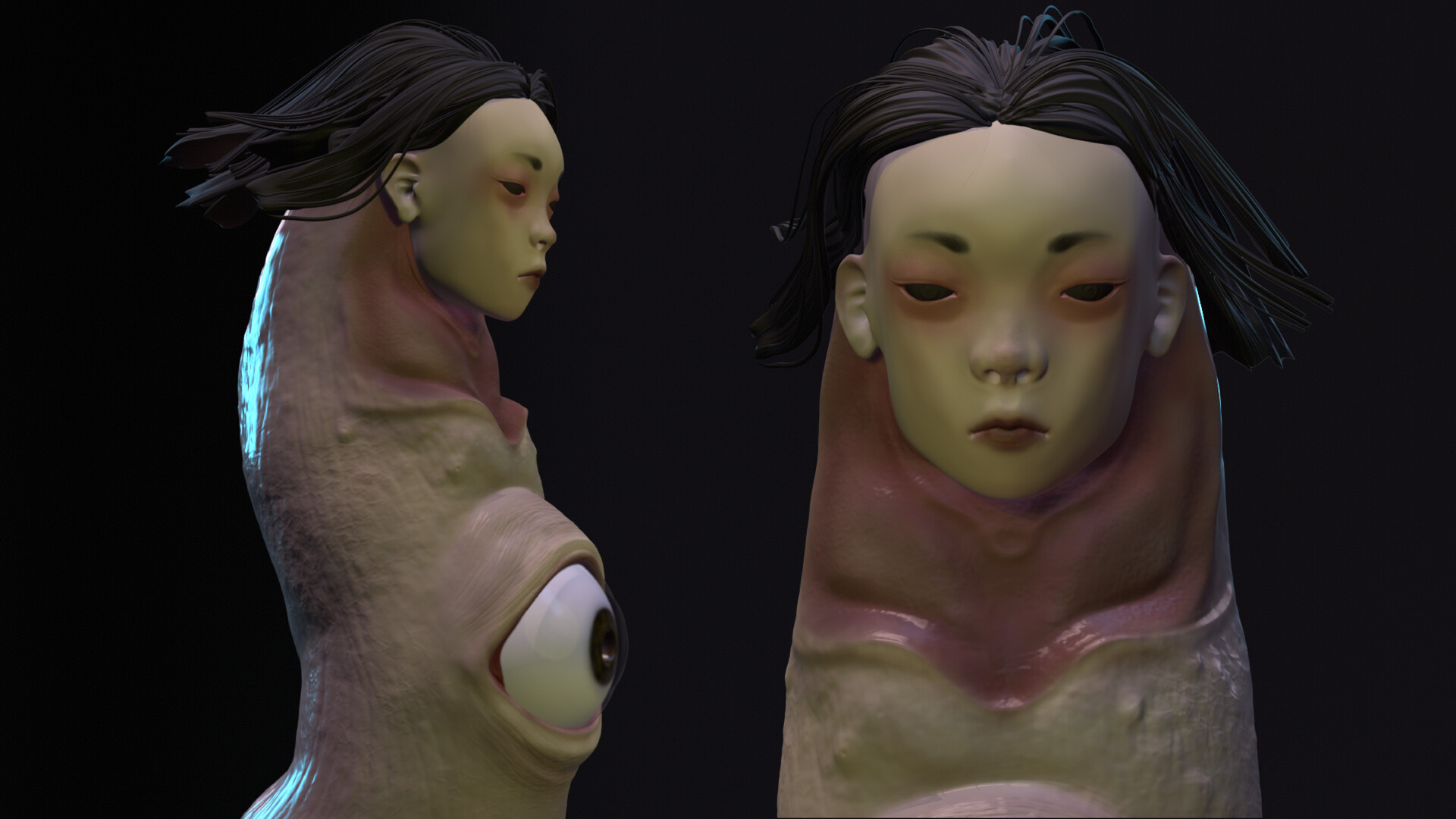 ArtStation - Lady worm