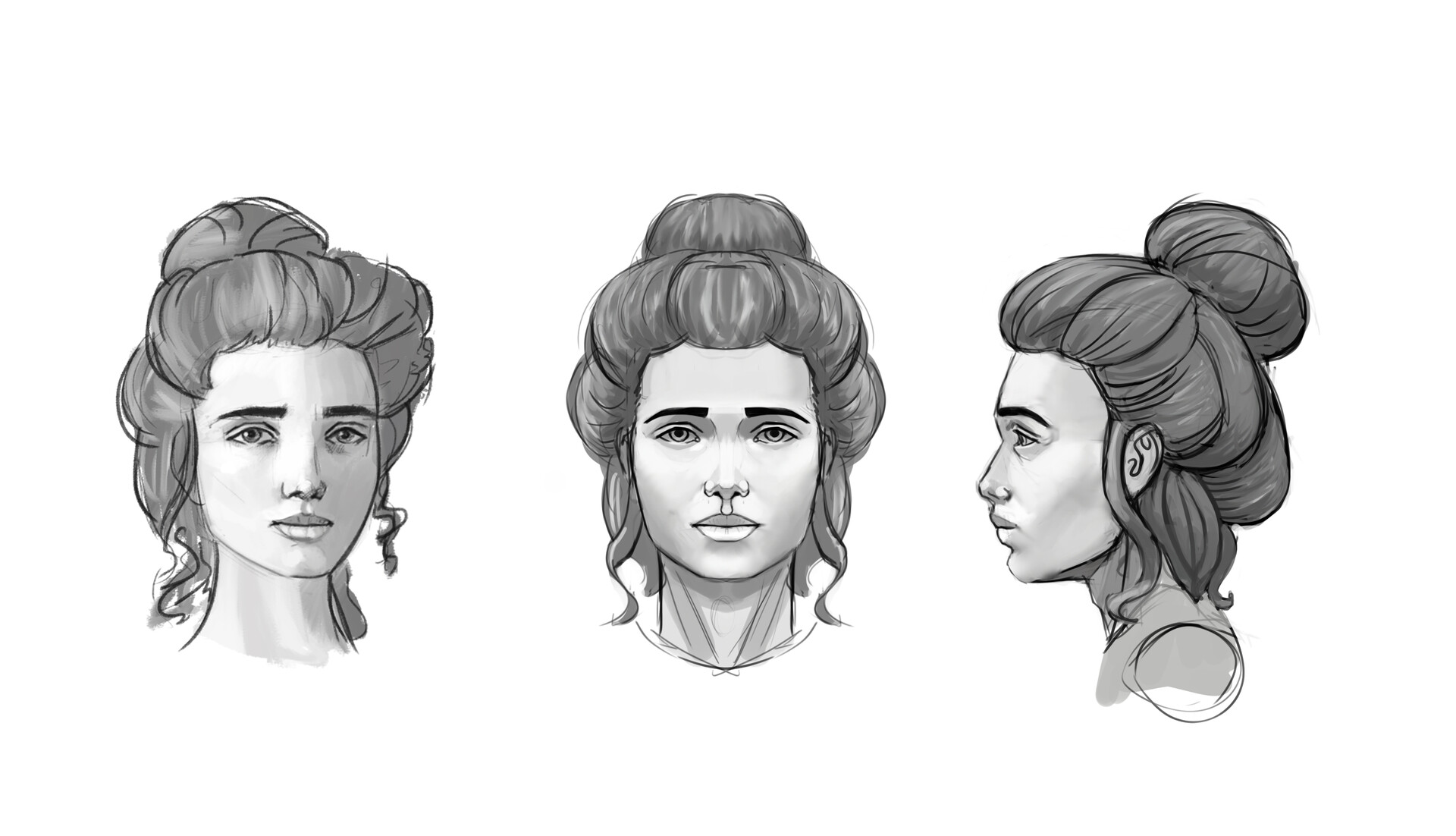 ArtStation - 1900s woman concept art