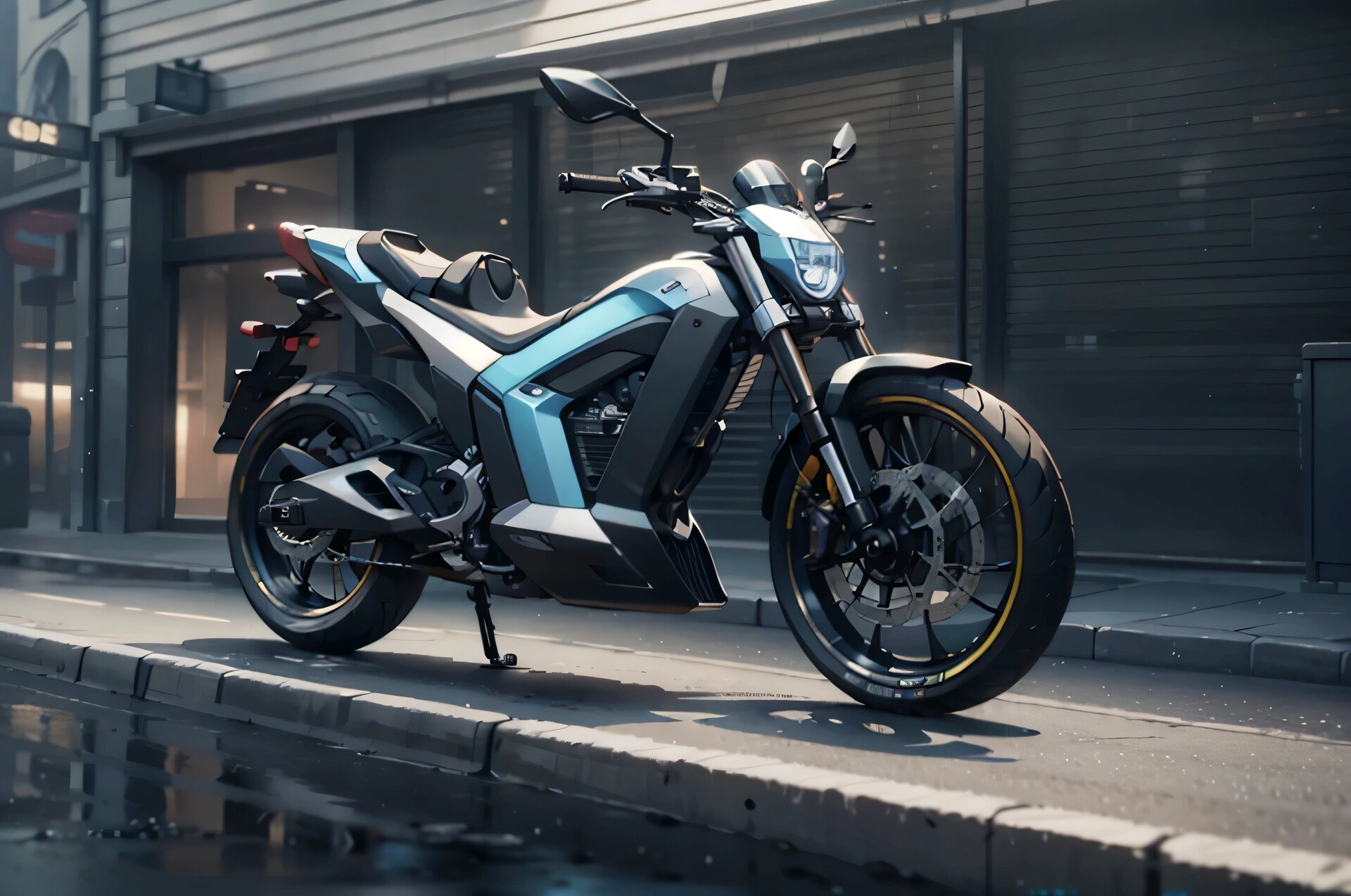 ArtStation - Electric Cruiser Motorcycle