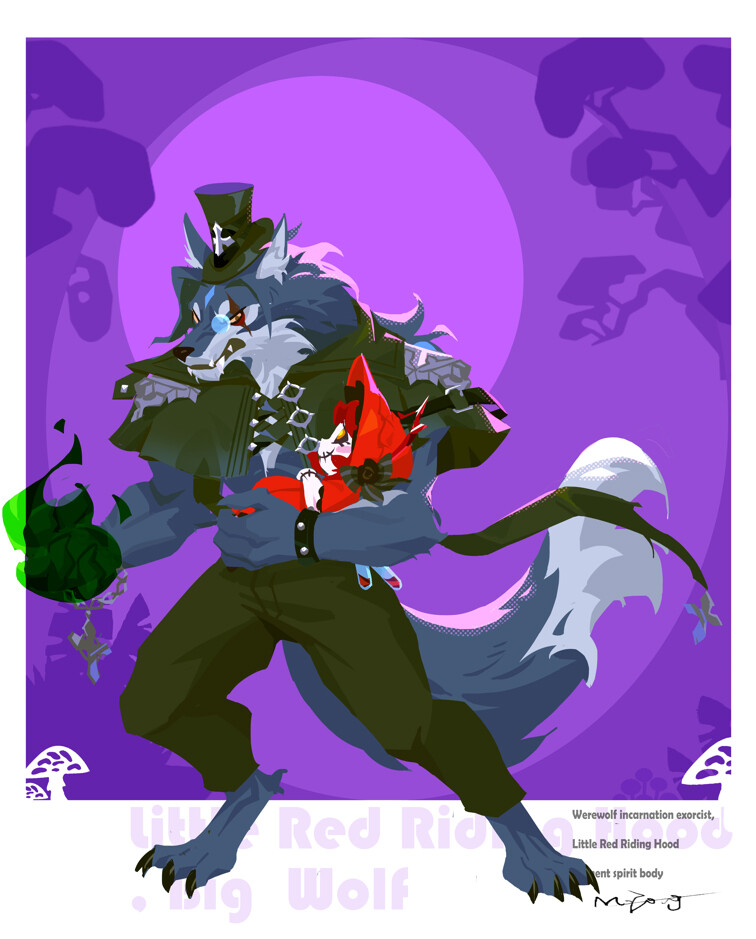 ArtStation - Little Red Riding Hood- Big Wolf