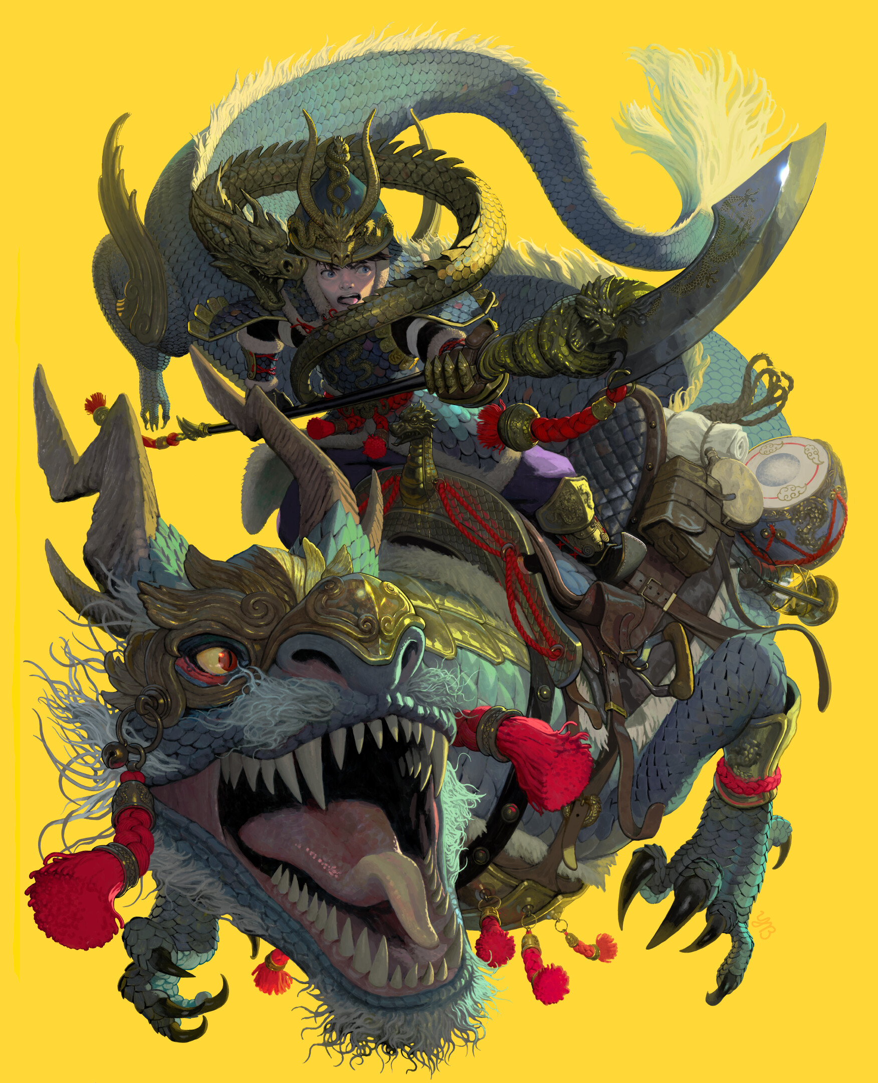 Blue Dragon Rider by YONGBOO : r/ImaginaryDragons