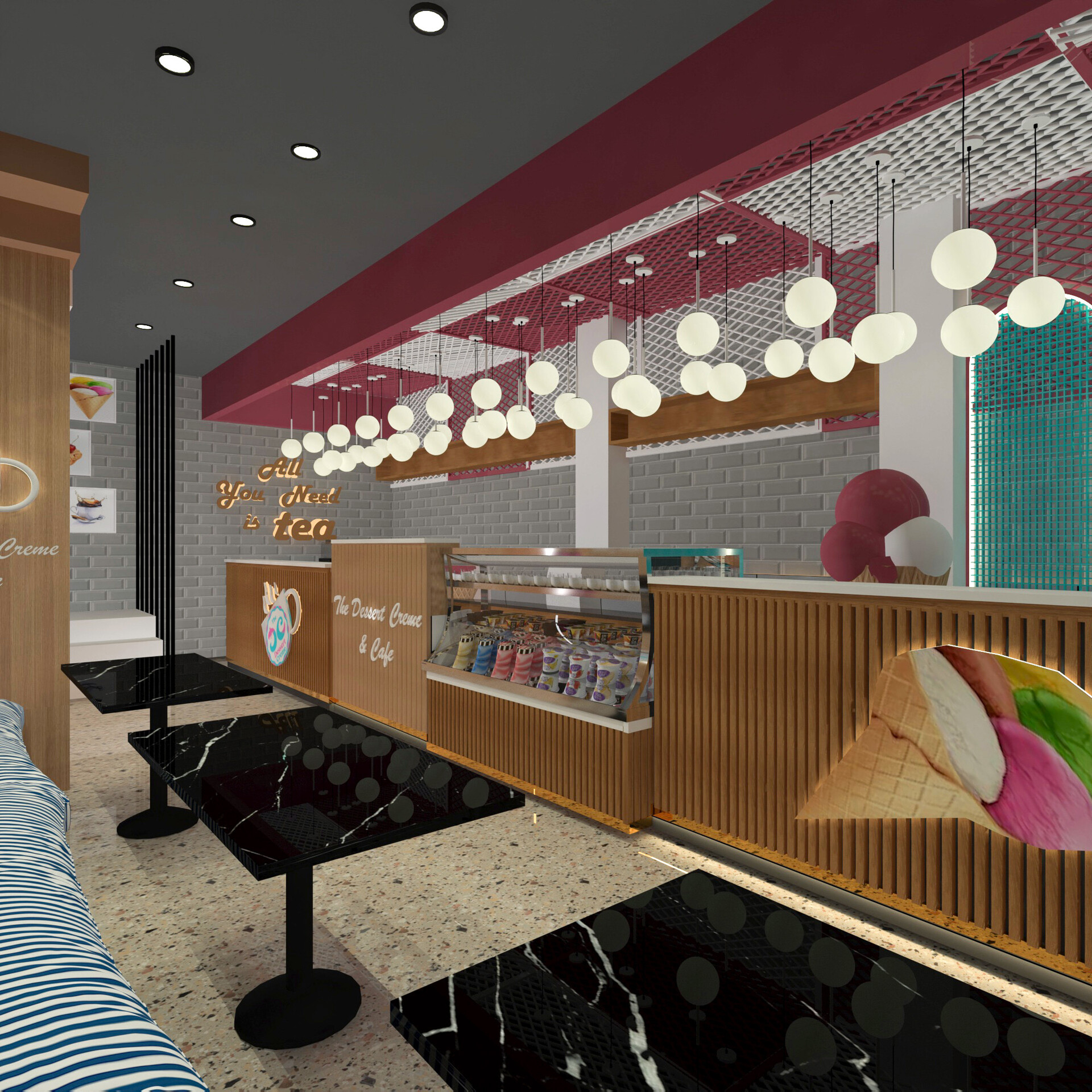 ArtStation - Cafe and ice cream