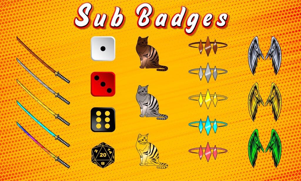 ArtStation - Badge Bliss: Custom Sub Icons 🎖️