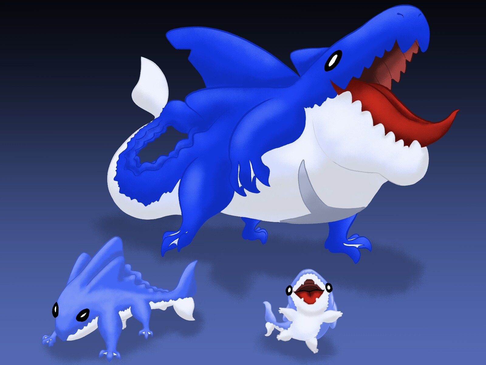 ArtStation - Shark-Gator Fakemon