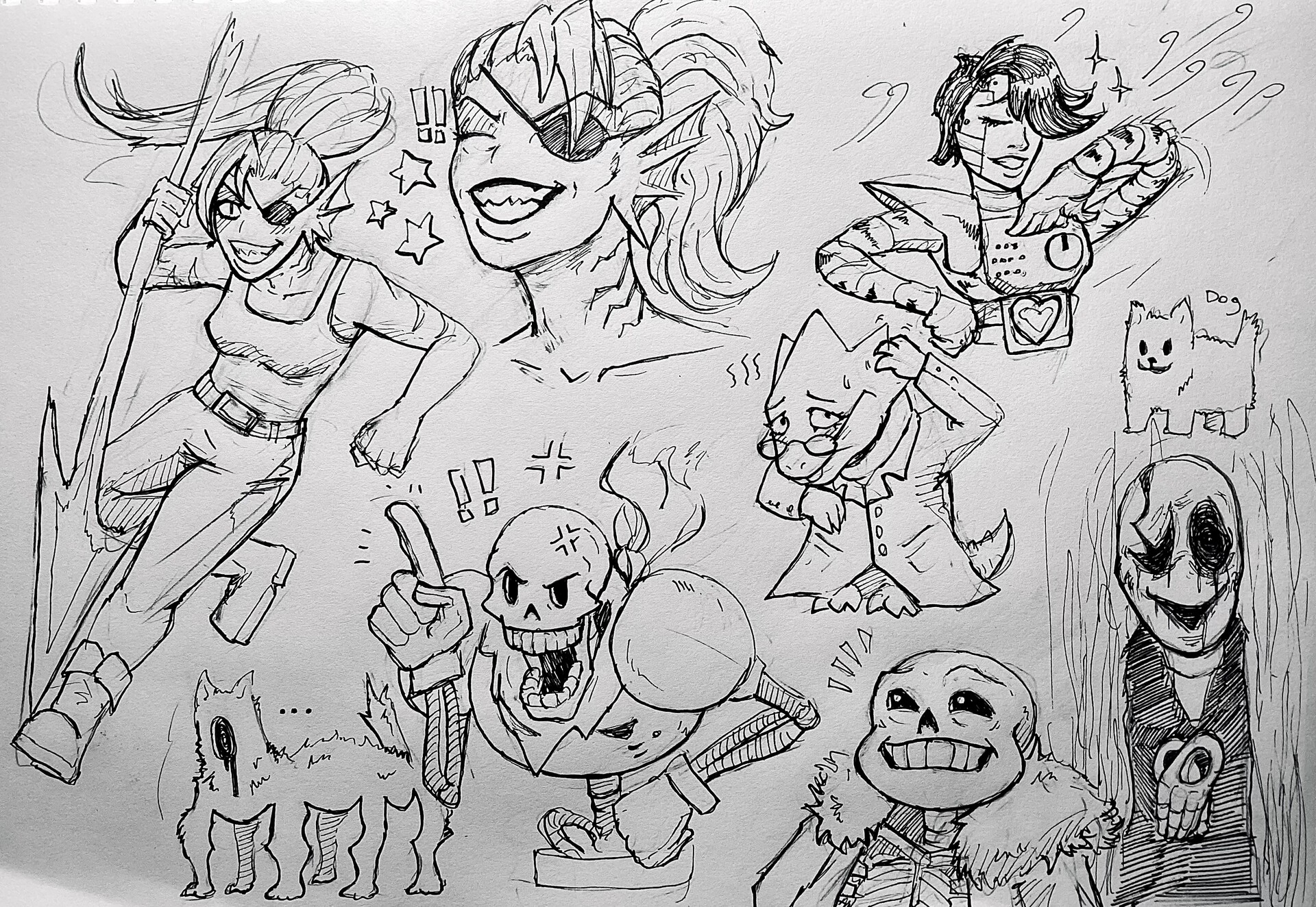 ArtStation - Undertale doodles