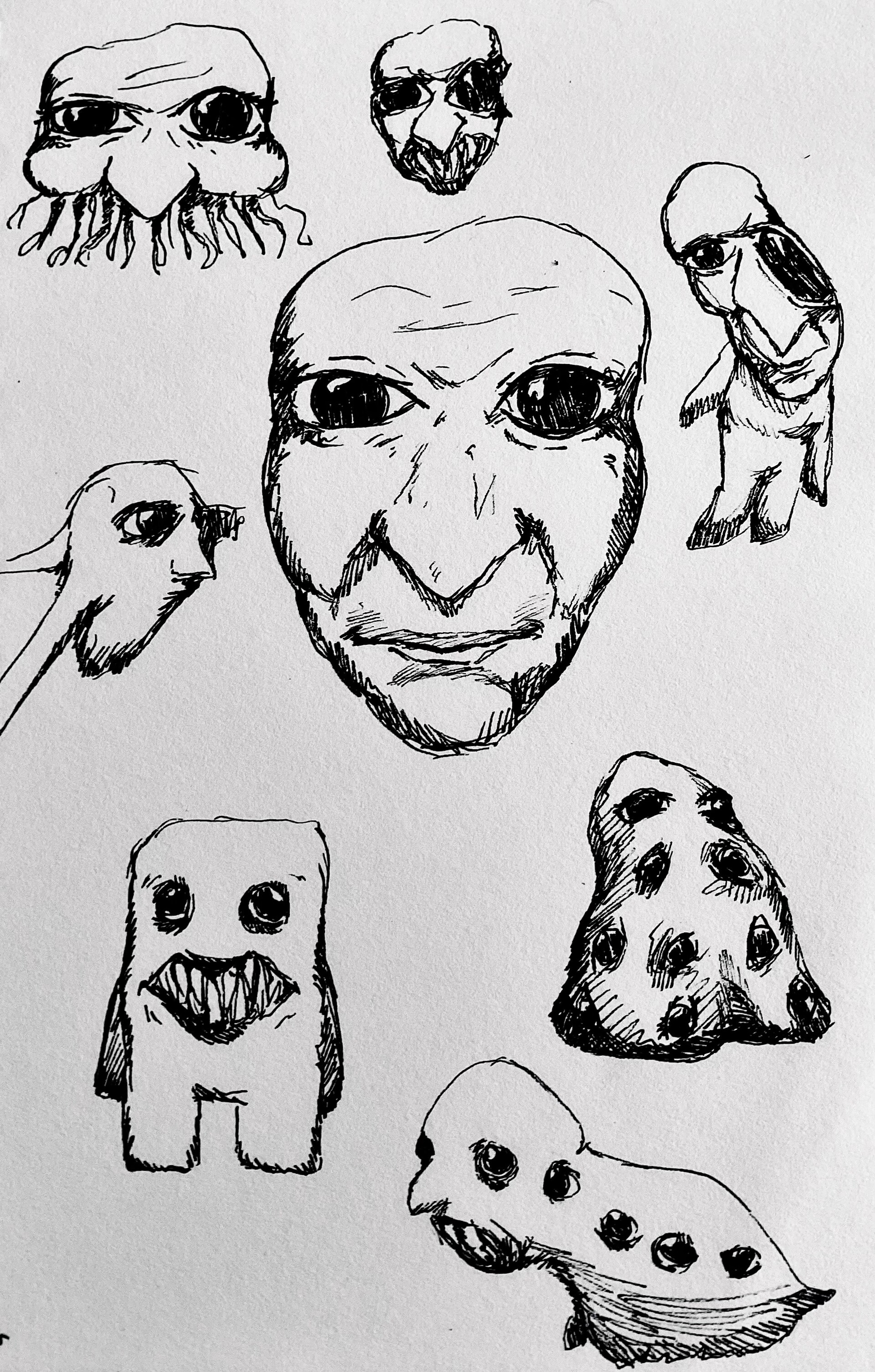 ArtStation - Ao Oni doodles