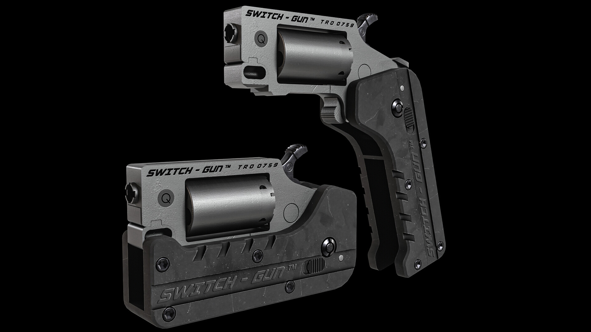 ArtStation - Switch Gun .22WMR Single Action Folding Revolver