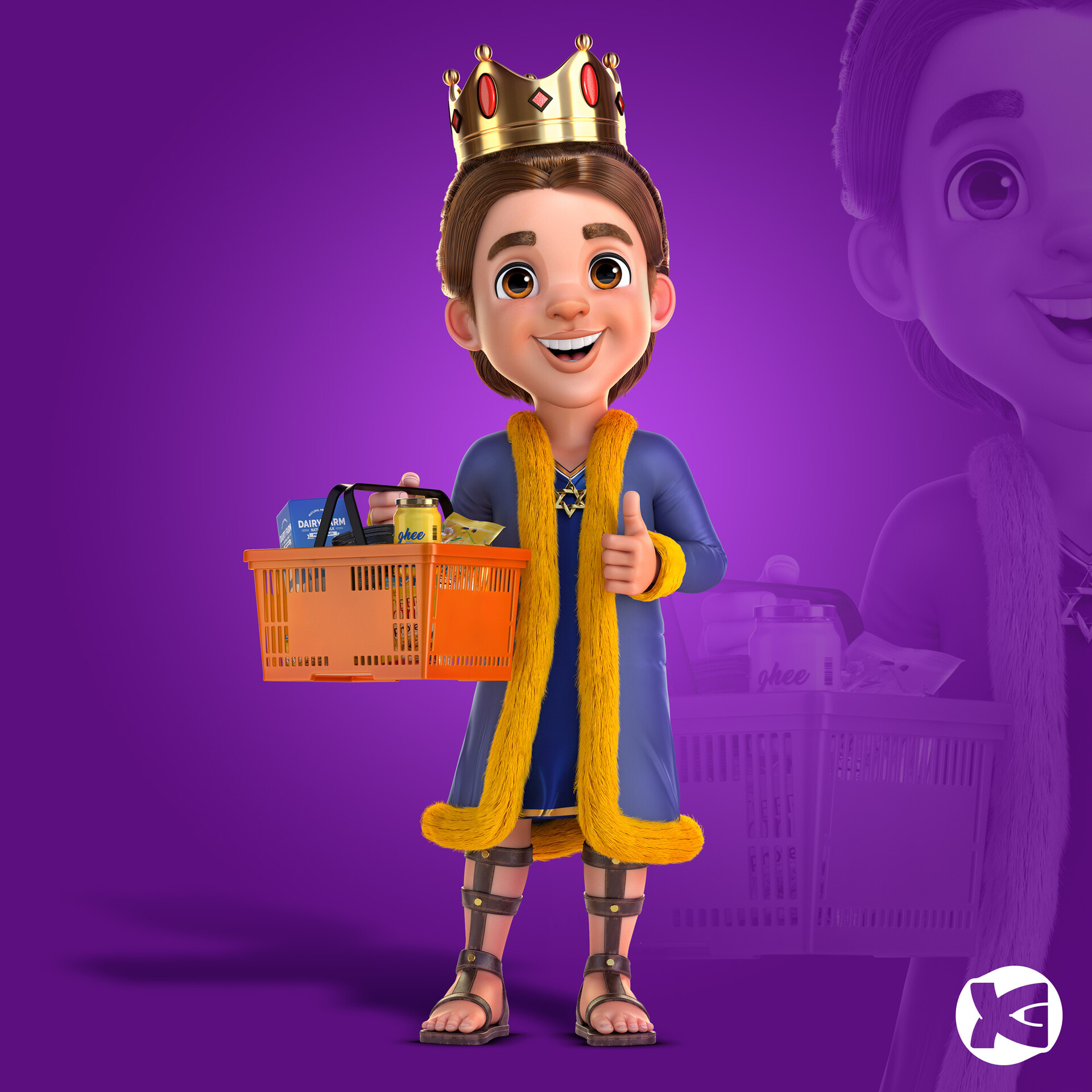 Xiko Gomez - KING DAVID SUPERMARKETS 3D MASCOT