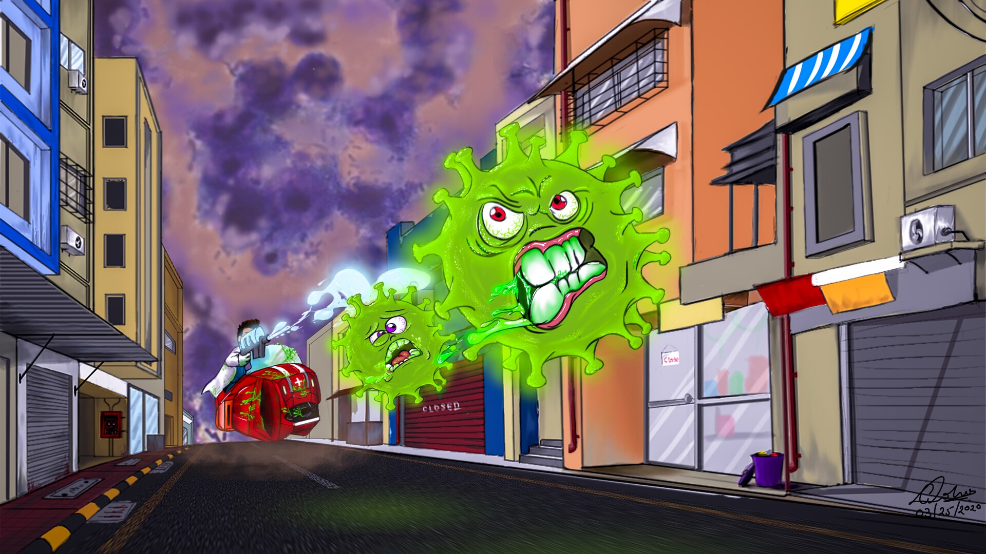 ArtStation - Concept art covid