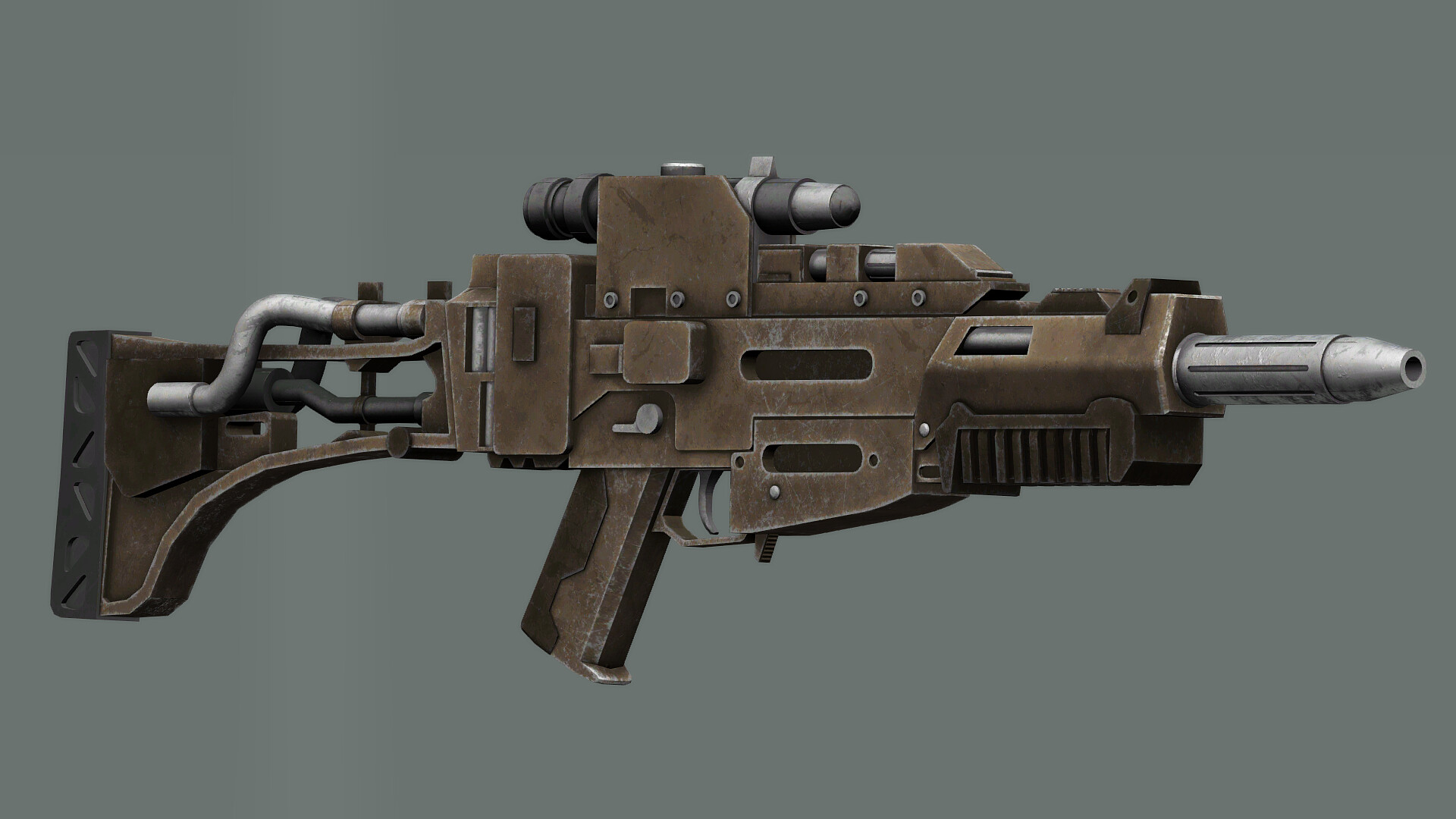 ArtStation - EL-16HFE Blaster Rifle